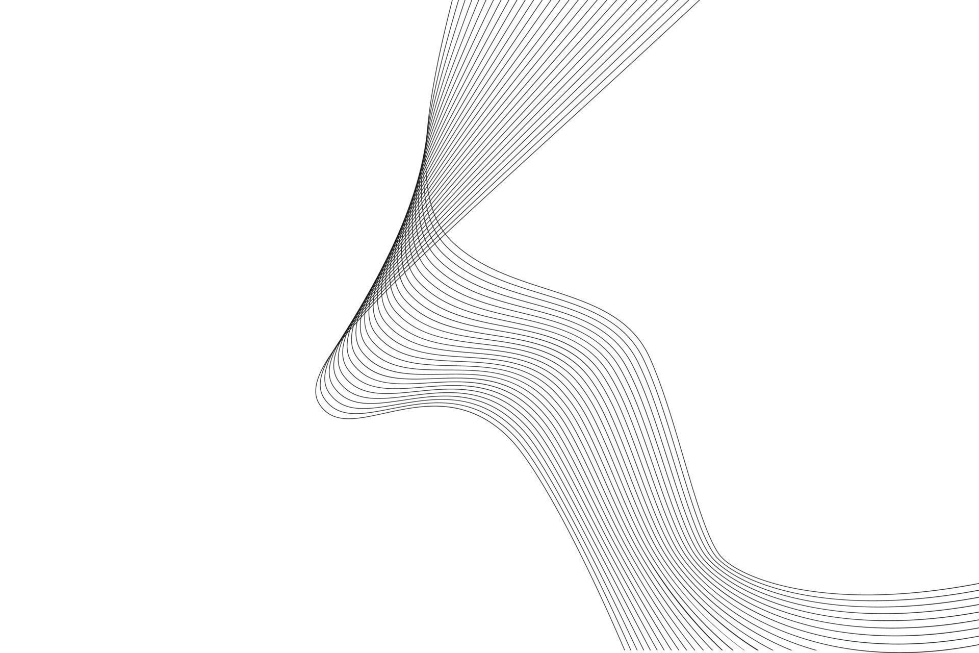 Modern Colorful Wavy Line Background Design White Wave Curve Abstract