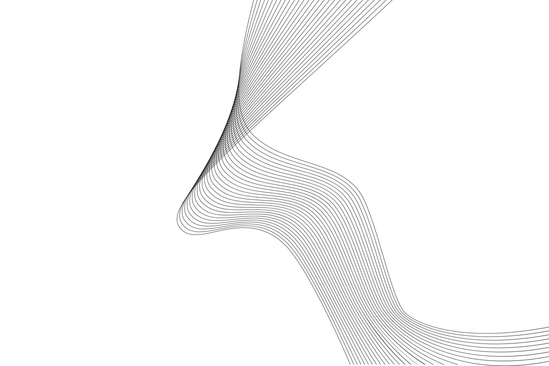 Modern Colorful Wavy Line Background Design White Wave Curve Abstract