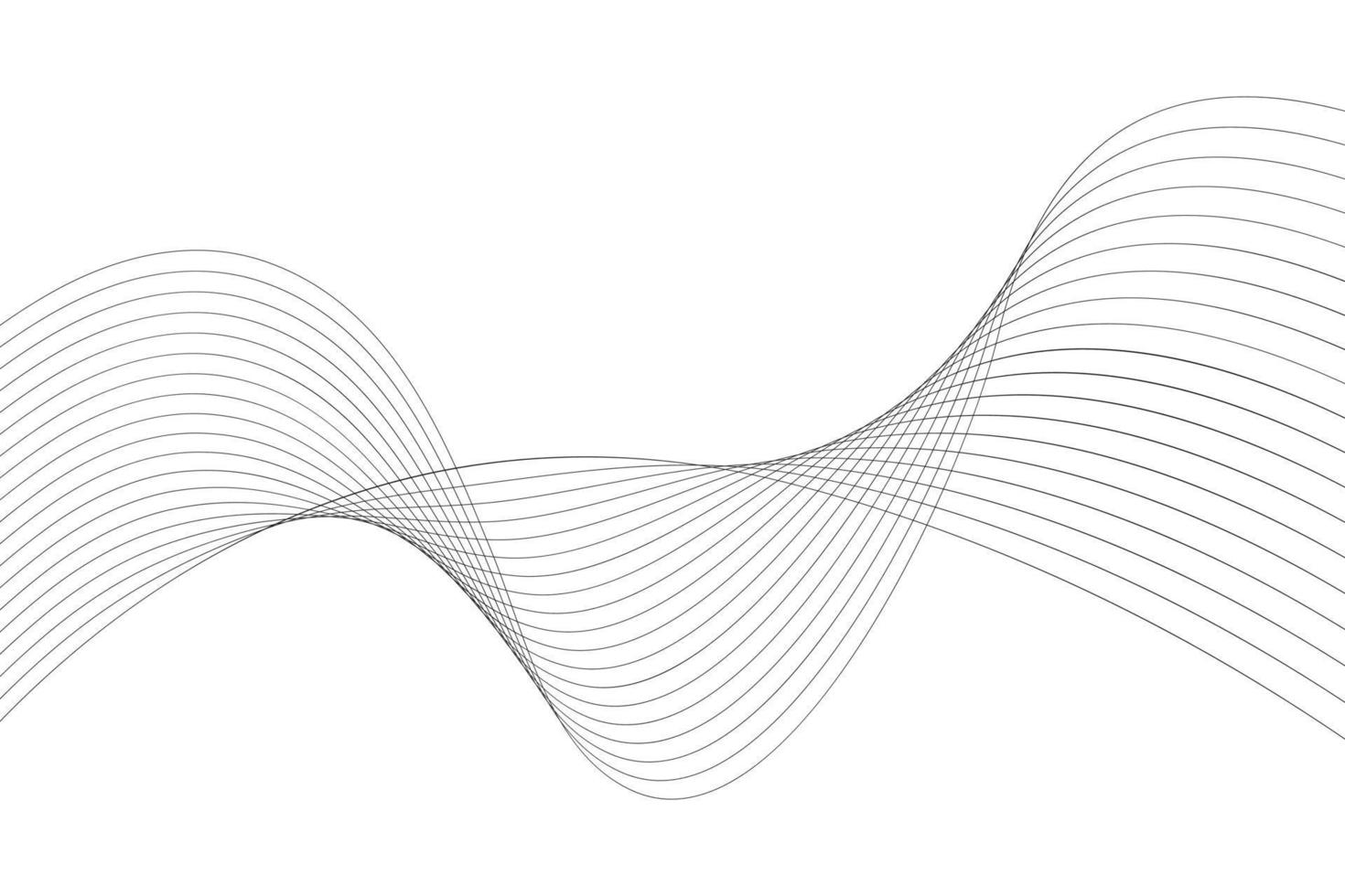 Abstract line wave element white background. Wave line element 13374250 ...