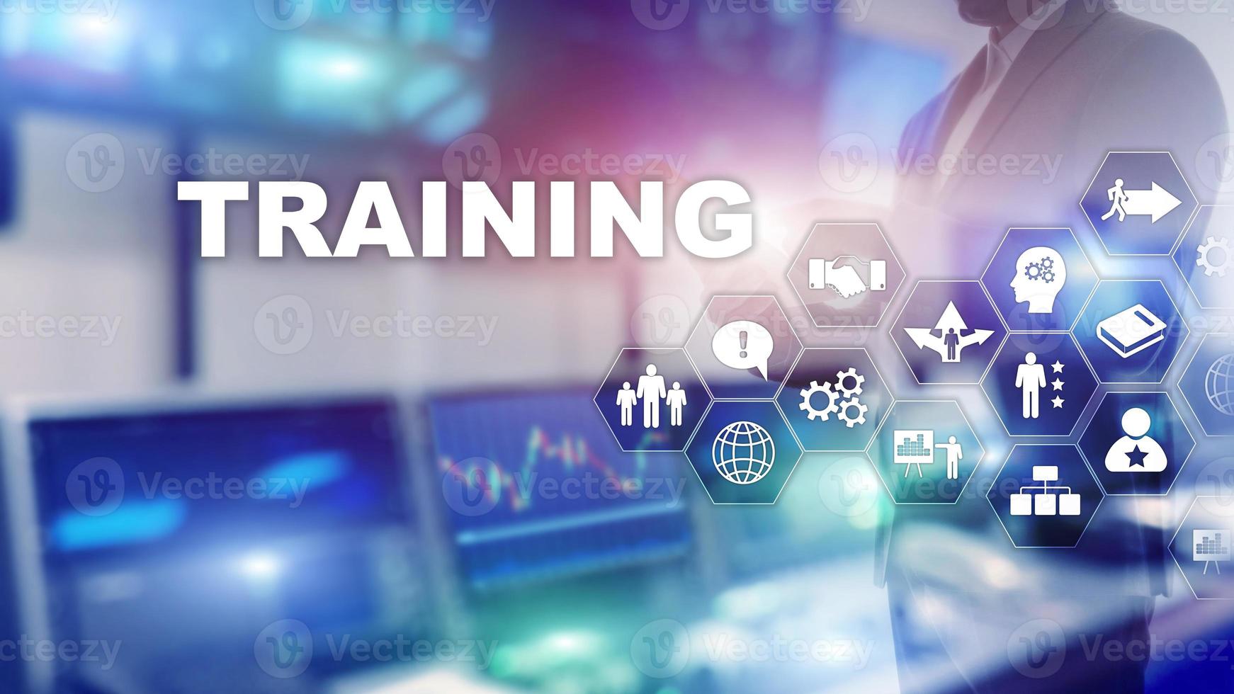 Business training concept. Training Webinar E-learning. Financial ... Business training concept. Training Webinar E-learning. Financial ...