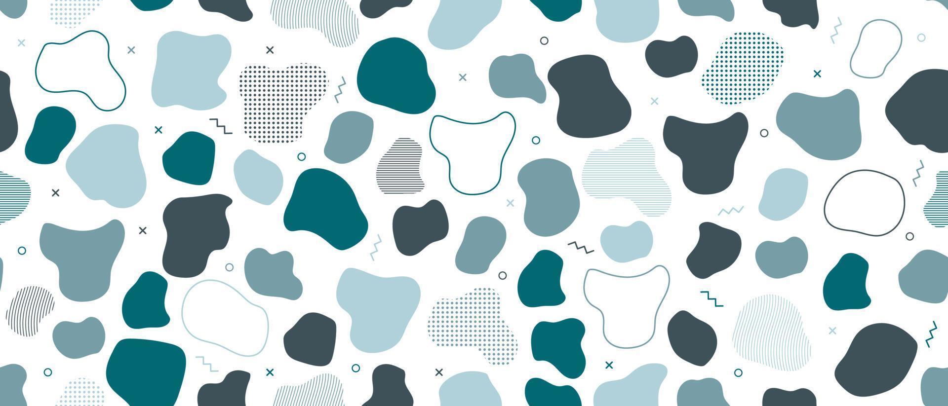 Abstract Blob Seamless Pattern Abstract Blotch Shape Liquid Shape Elements Fluid Dynamical