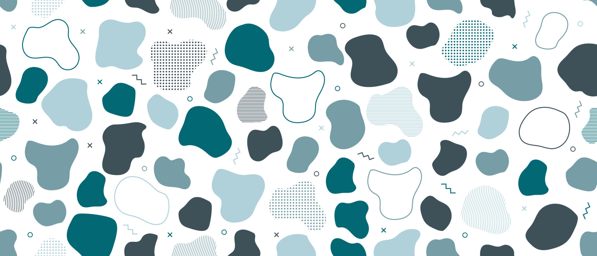 Abstract Blob Seamless Pattern Abstract Blotch Shape Liquid Shape