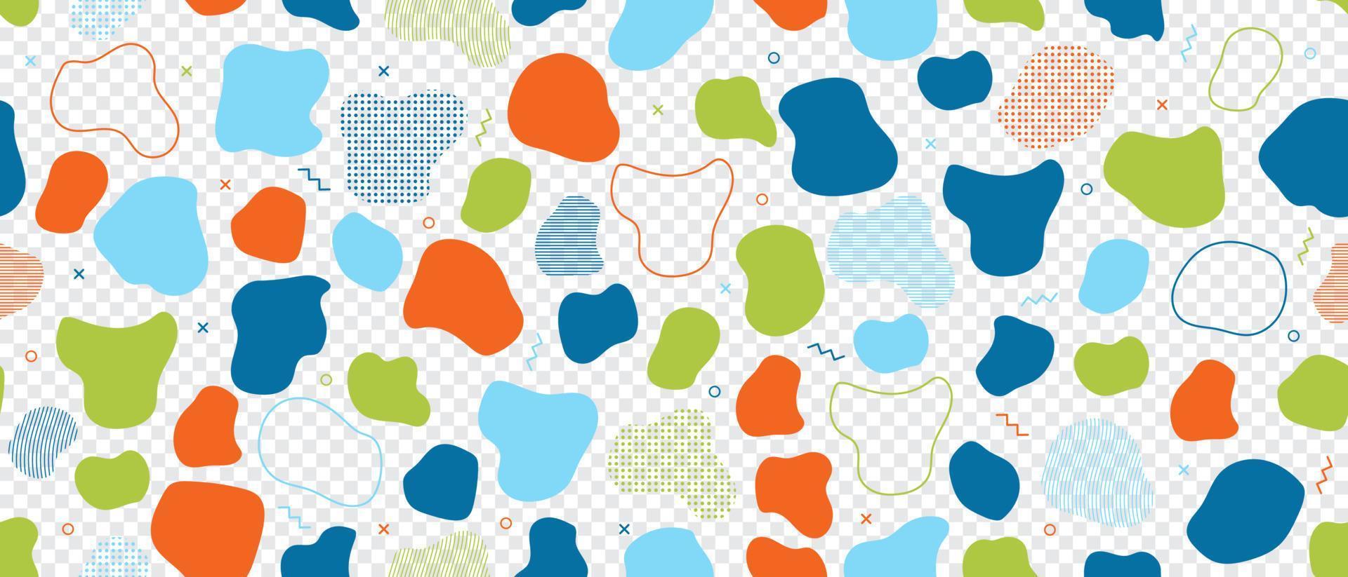 Abstract Blob Seamless Pattern Abstract Blotch Shape Liquid Shape Elements Fluid Dynamical