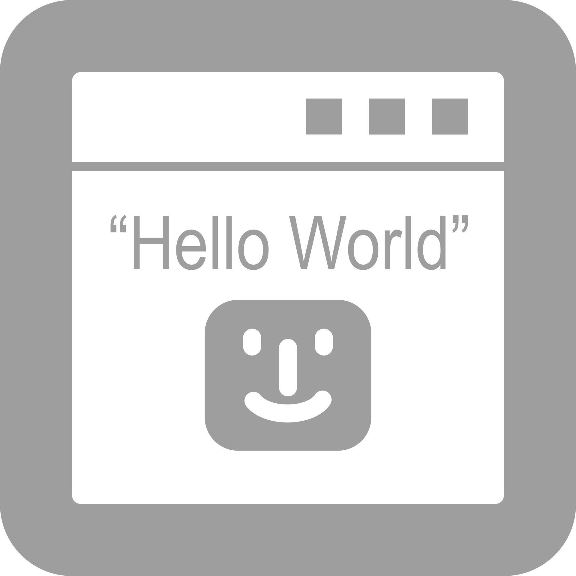 Hello World Program Glyph Round Background Icon 13379449 Vector Art At