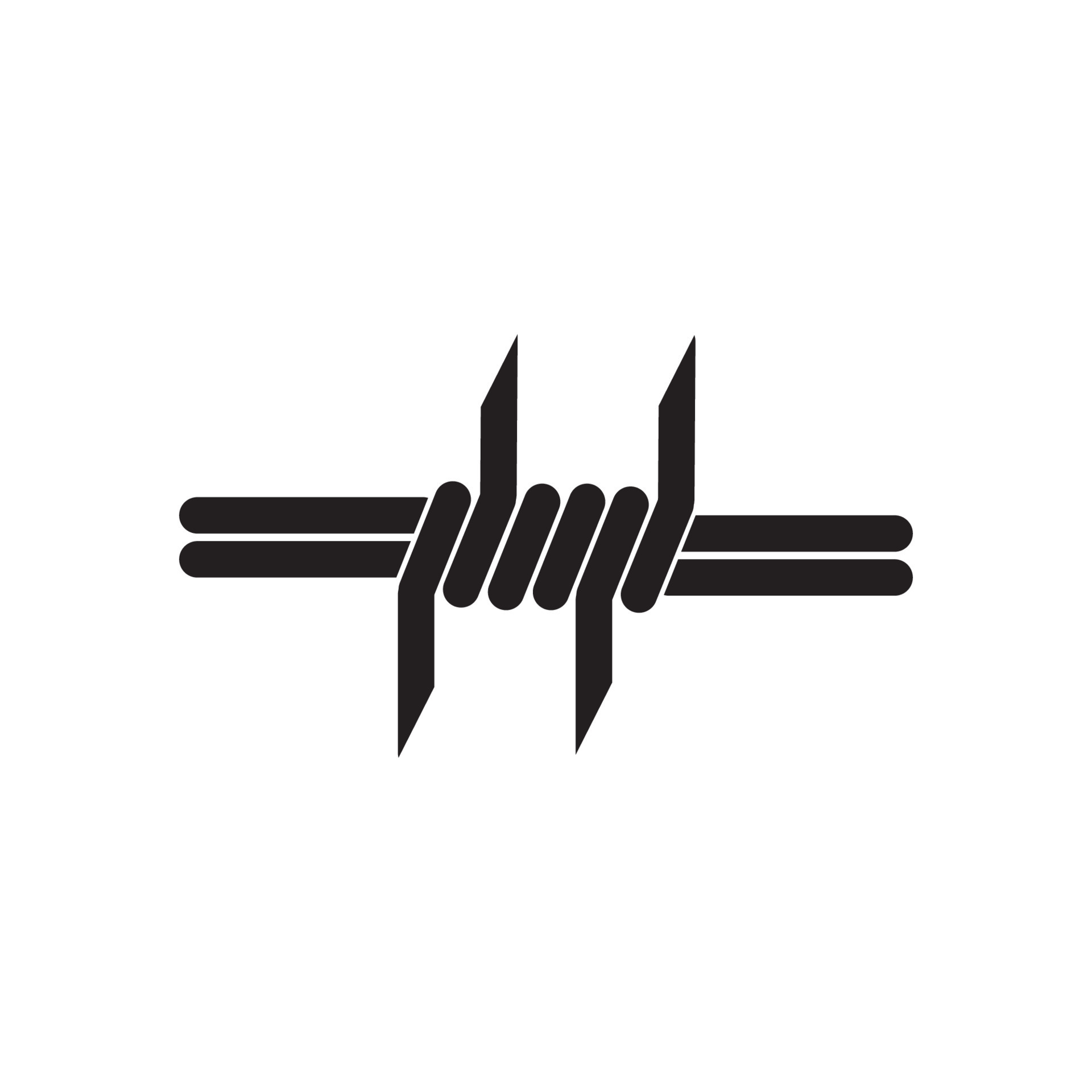 barbed wire logo 13379811 Vector Art at Vecteezy