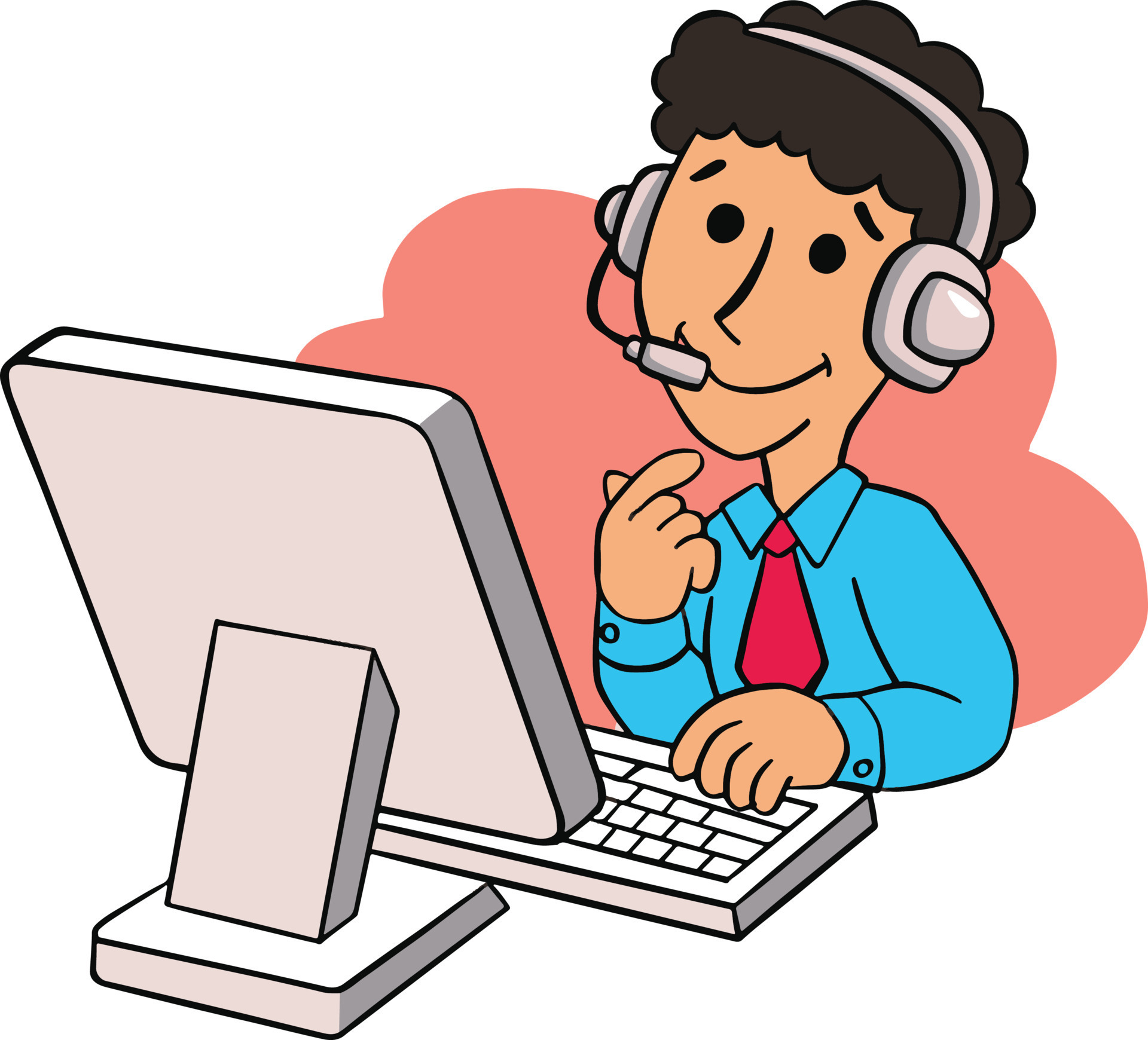 hombre en la computadora, servicio icono dibujado a mano 13381643 ... hombre en la computadora, servicio icono dibujado a mano 13381643 ...