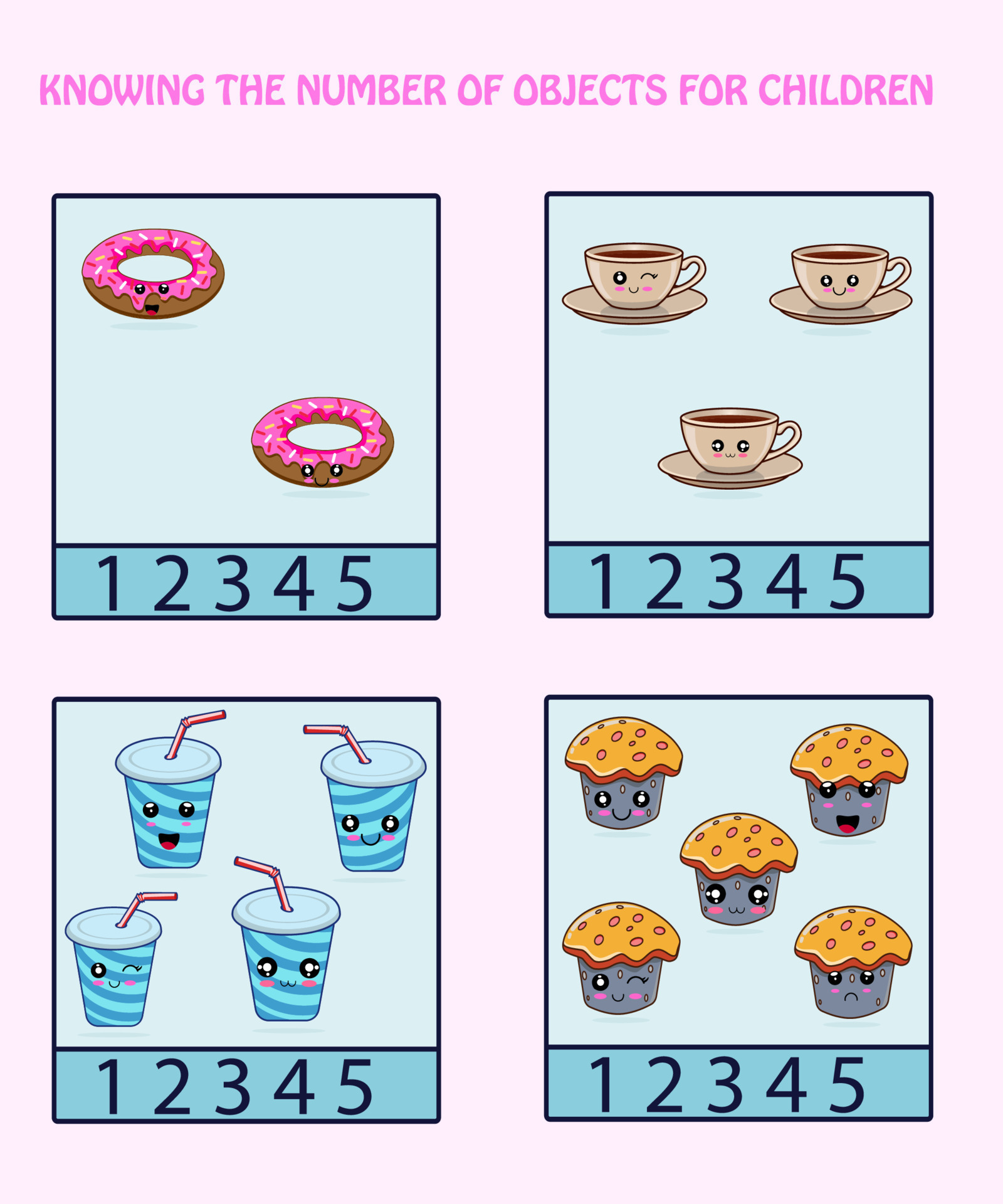 graphic illustration design vector of knowing the number of an object ... graphic illustration design vector of knowing the number of an object ...
