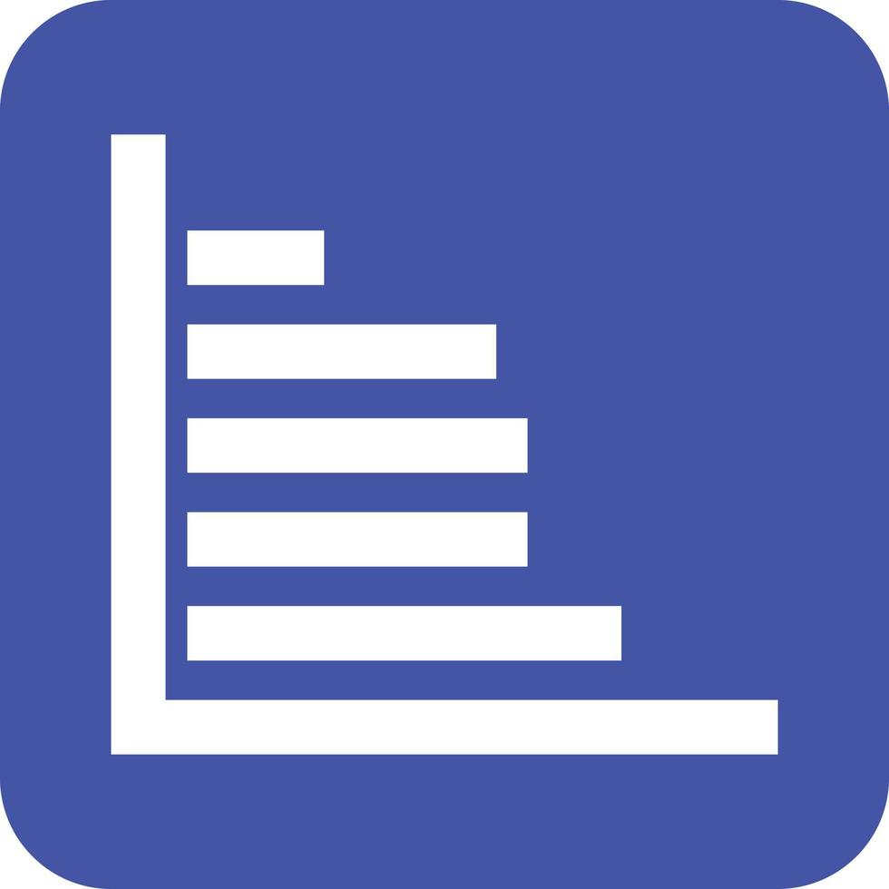 Horizontal Bar Graph Glyph Round Background Icon 13382232 Vector Art at ...