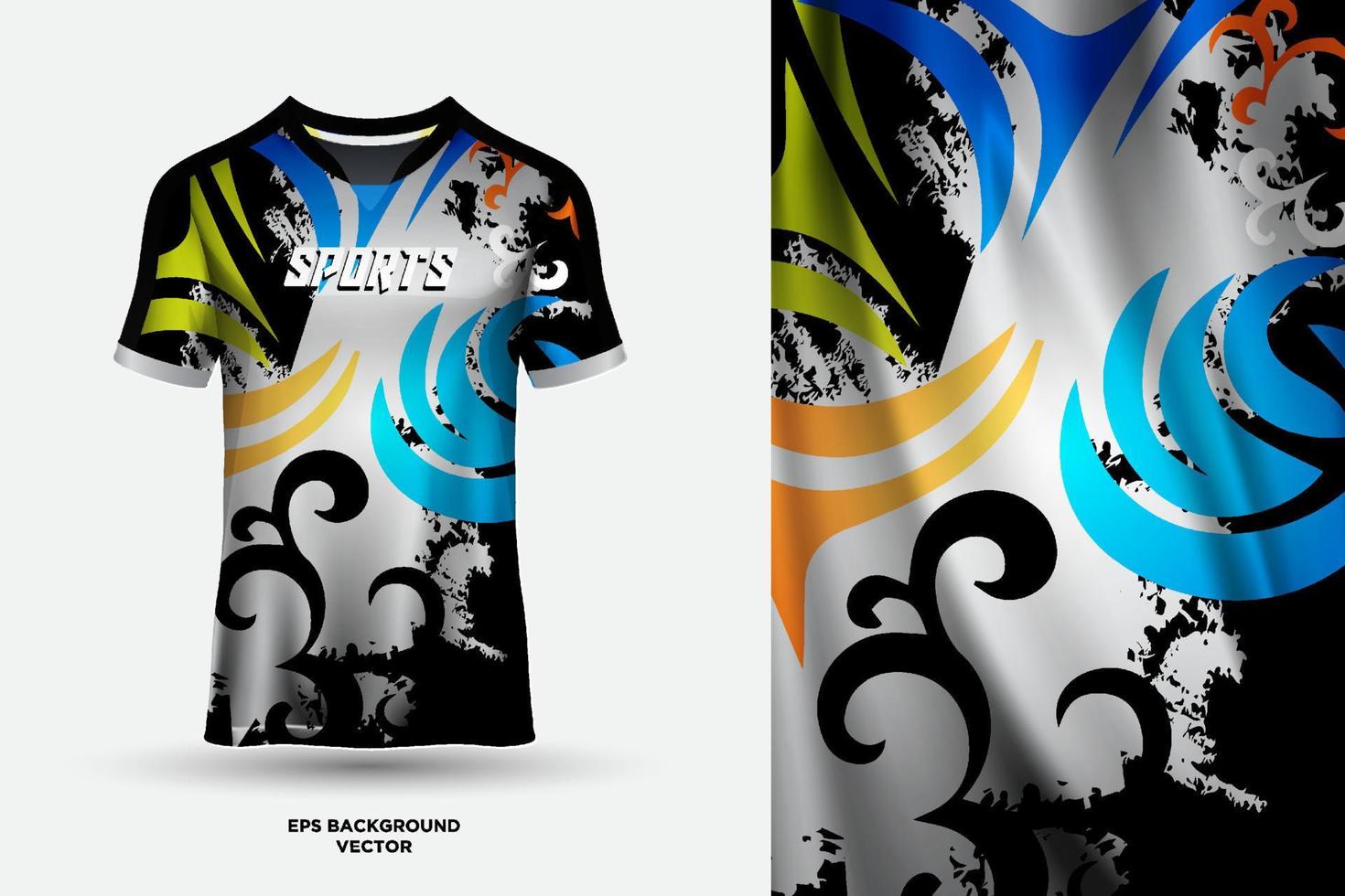 Futuristic And Fantastic T Shirt Jersey Design Suitable For Sports