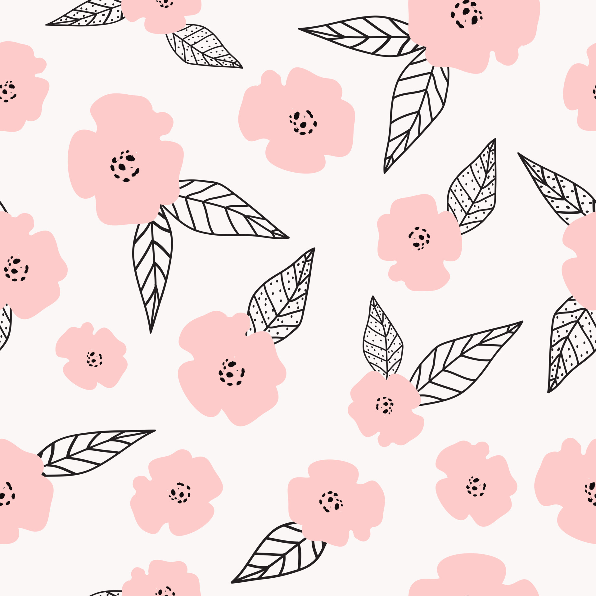 Seamless sweet pastel floral pattern background 13383708 Vector Art at ...