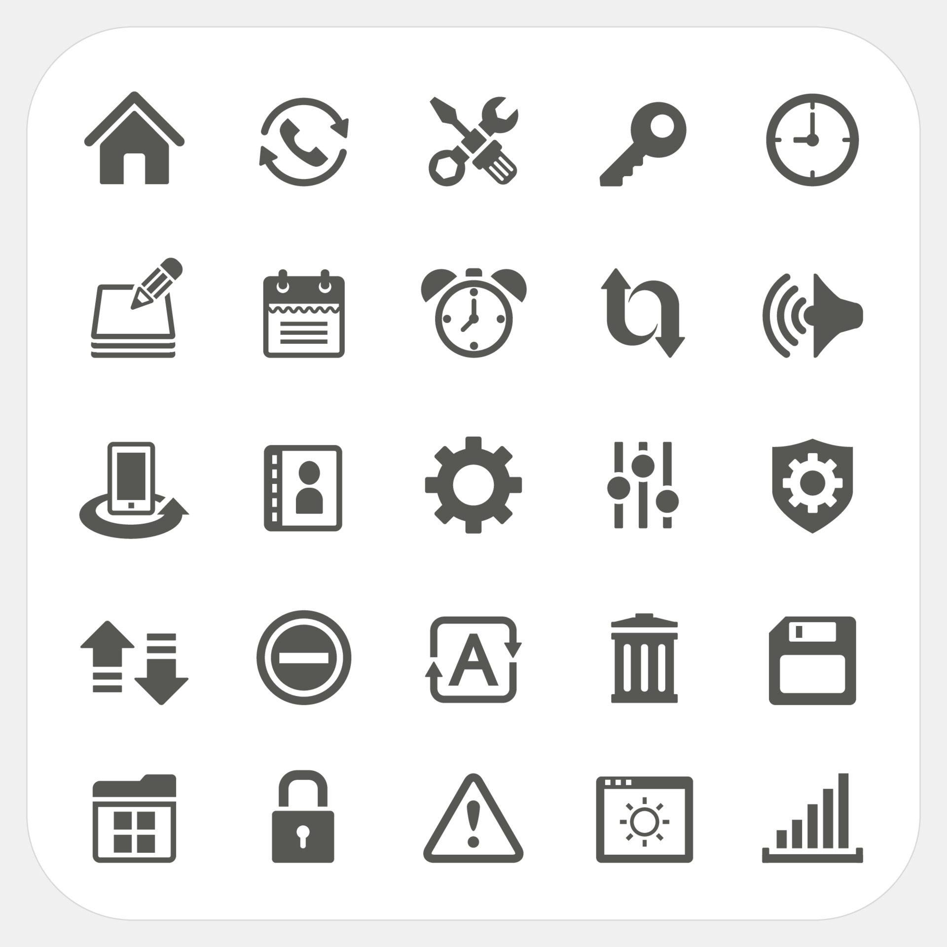 Setting icons set 13384725 Vector Art at Vecteezy
