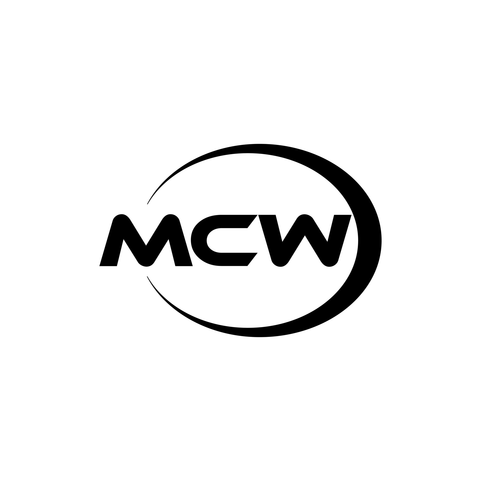 diseño del logotipo de la letra mcw en la ilustración. logotipo vectorial, diseños de caligrafía ...