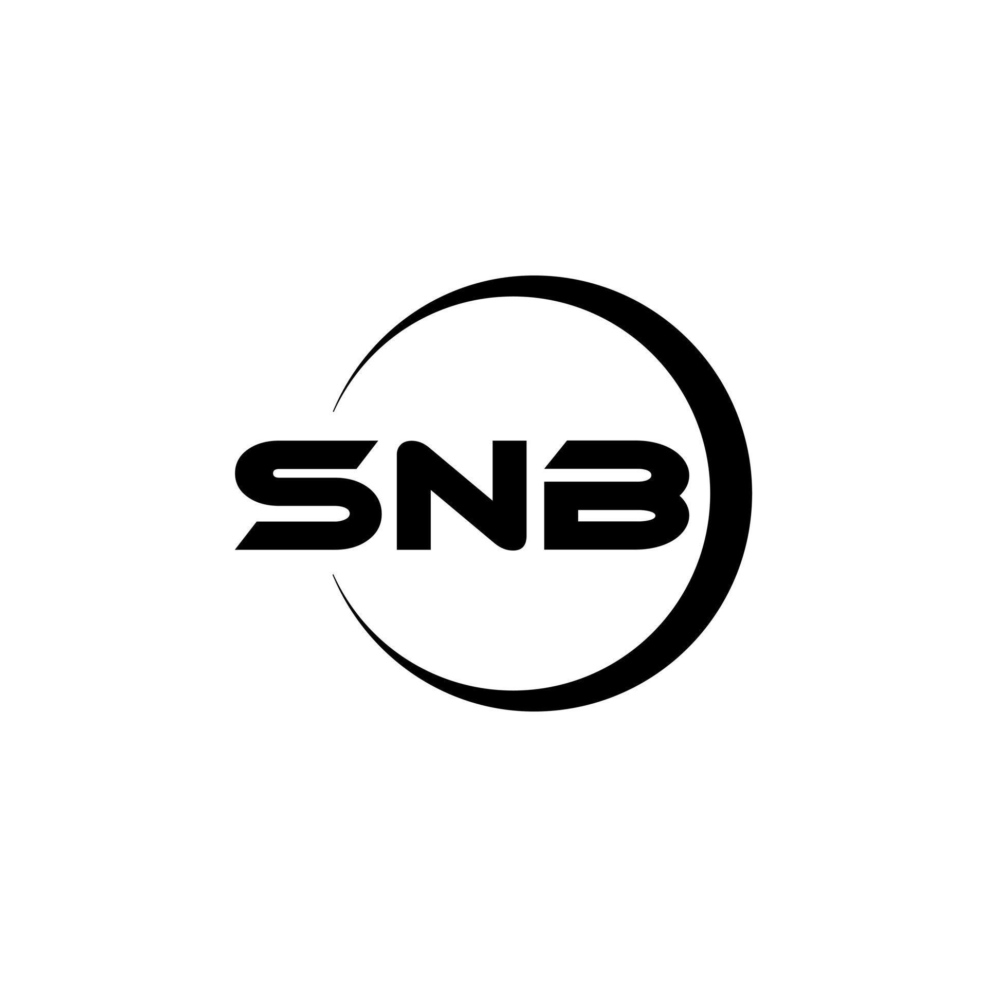SNB letter logo design in illustrator. Vector logo, calligraphy designs for logo, Poster ...