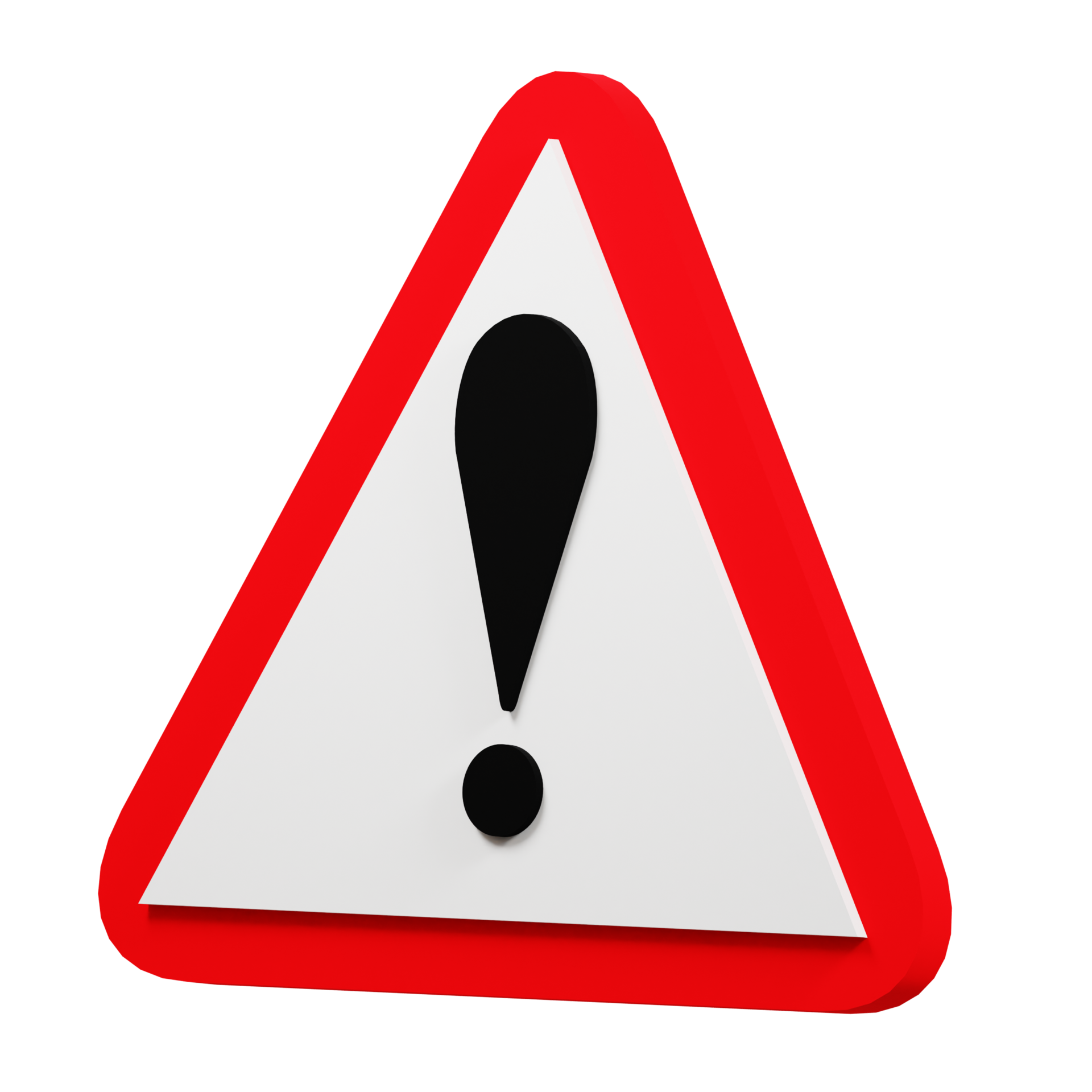3d Rendering Exclamation Mark Sign Icon 13390803 Png