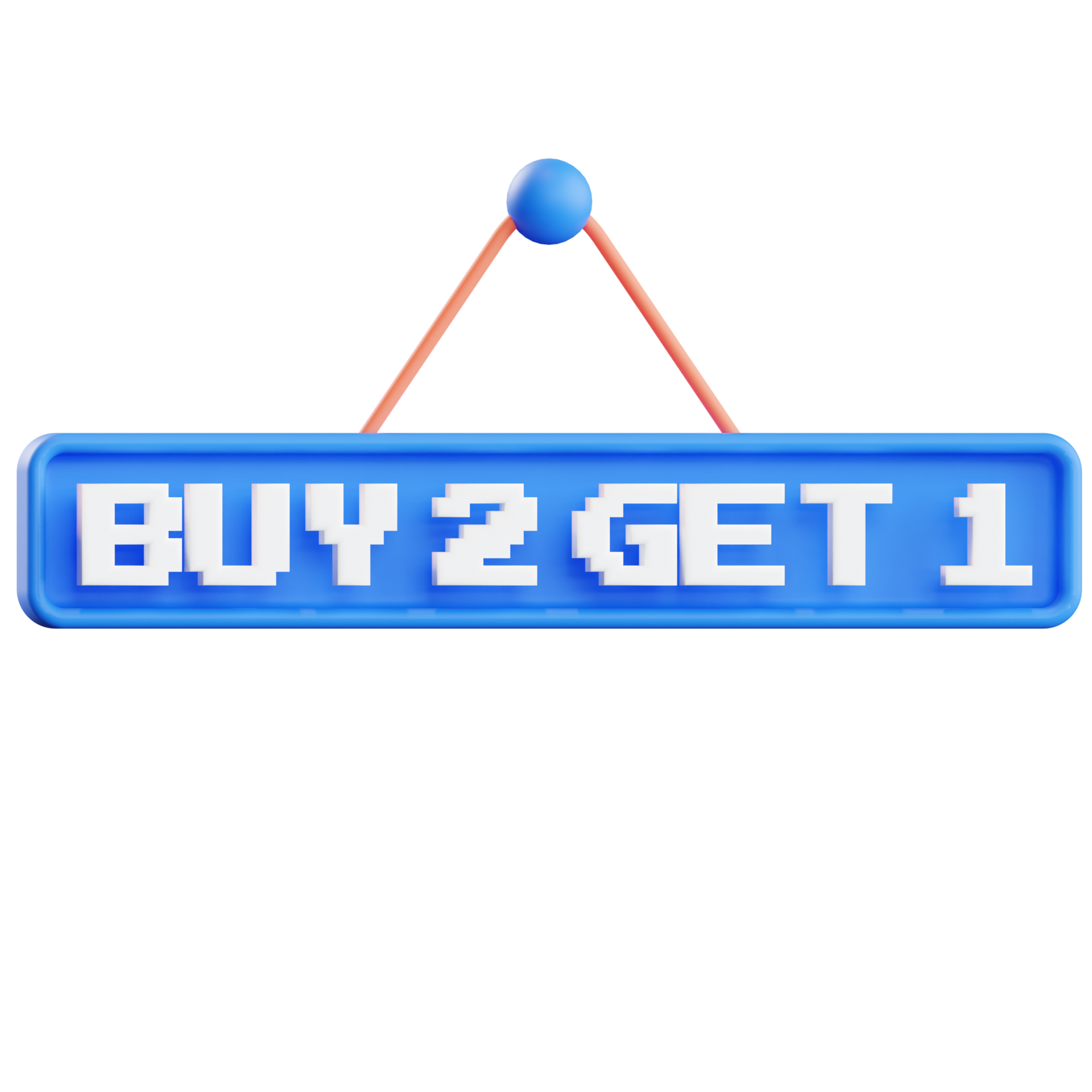 Buy 2 Get 1 3d Illustration 13391054 PNG buy-2-get-1-3d-illustration-13391054-png