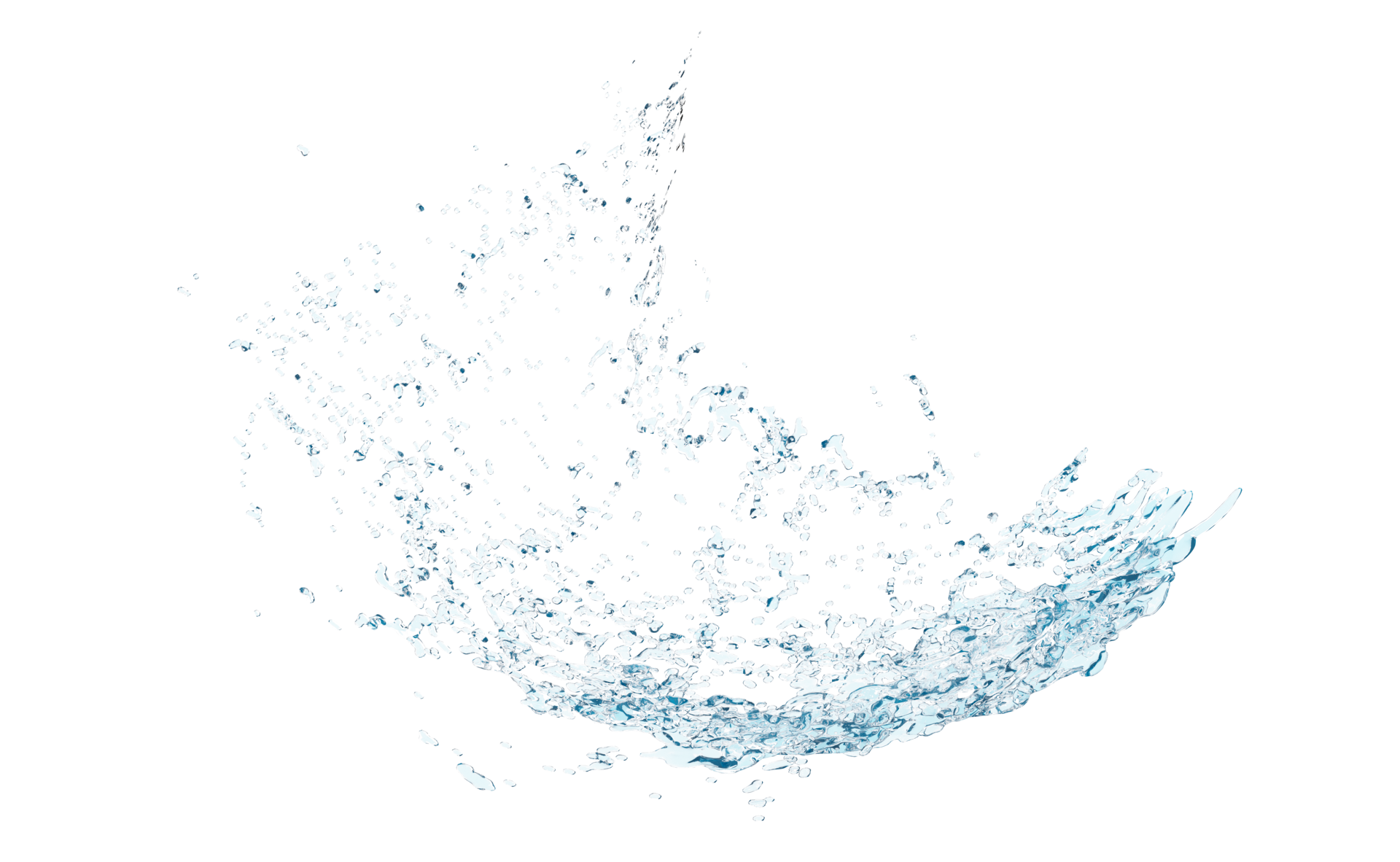 3d clear blue water scattered around, water splash transparent isolated ... 3d clear blue water scattered around, water splash transparent isolated ...