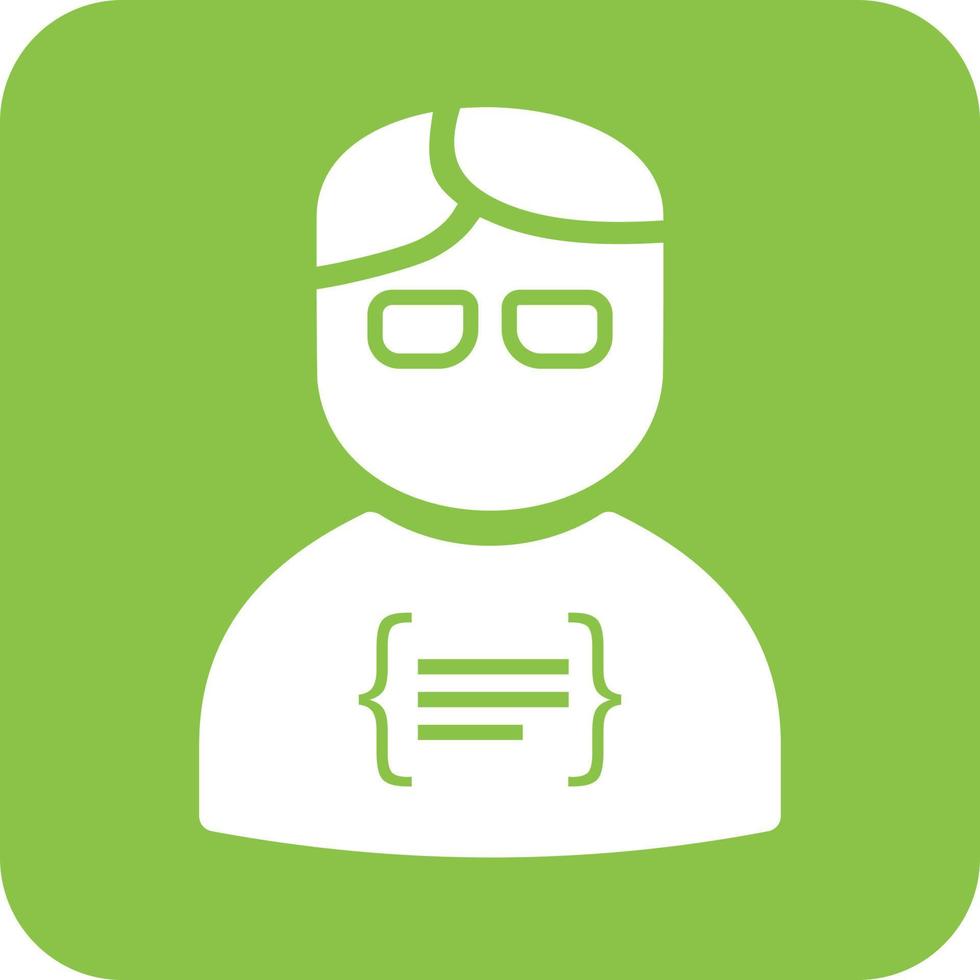 Programmer Glyph Round Background Icon 13393413 Vector Art at Vecteezy