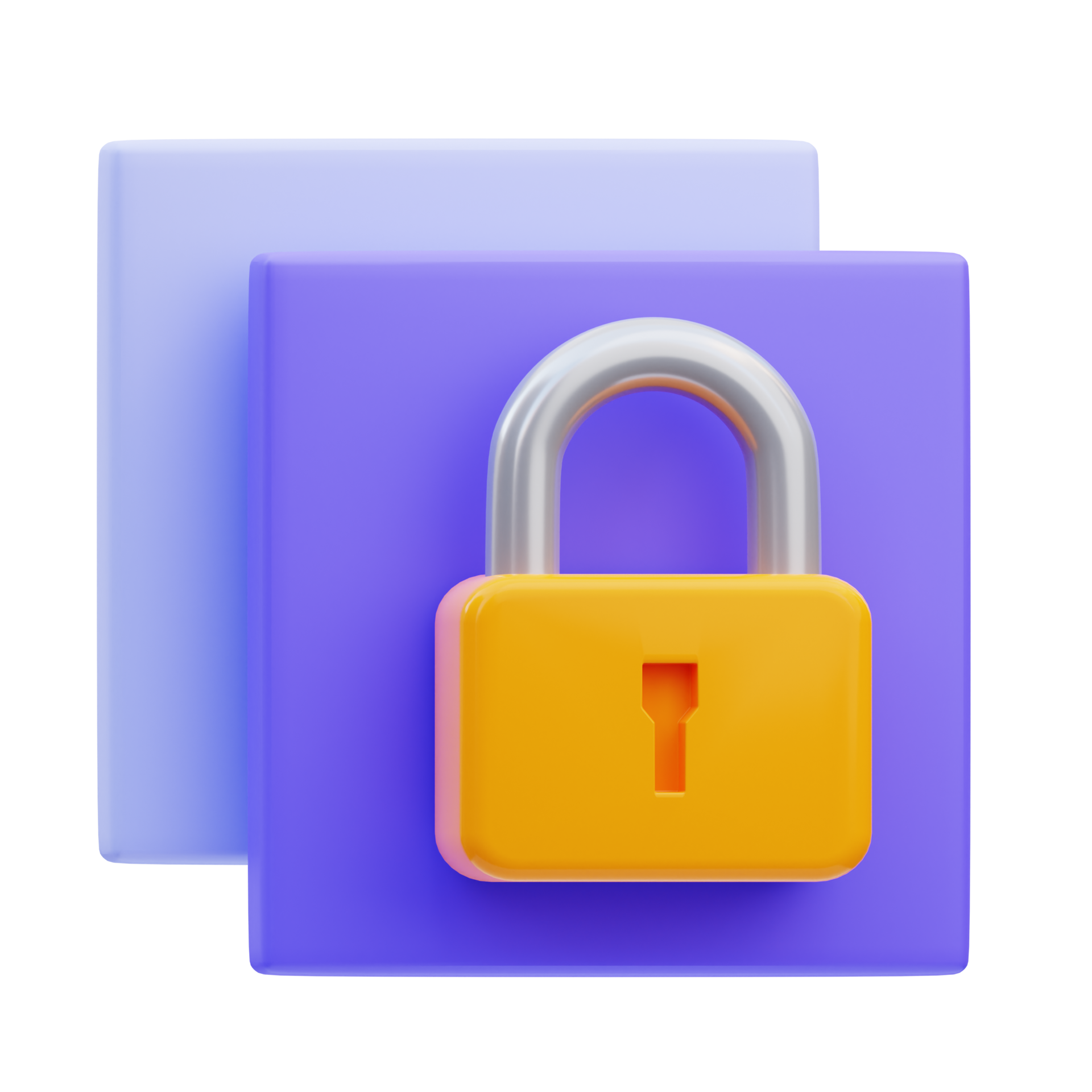 3d Layered Cyber Security Icon Illustration Rendering 13394749 Png
