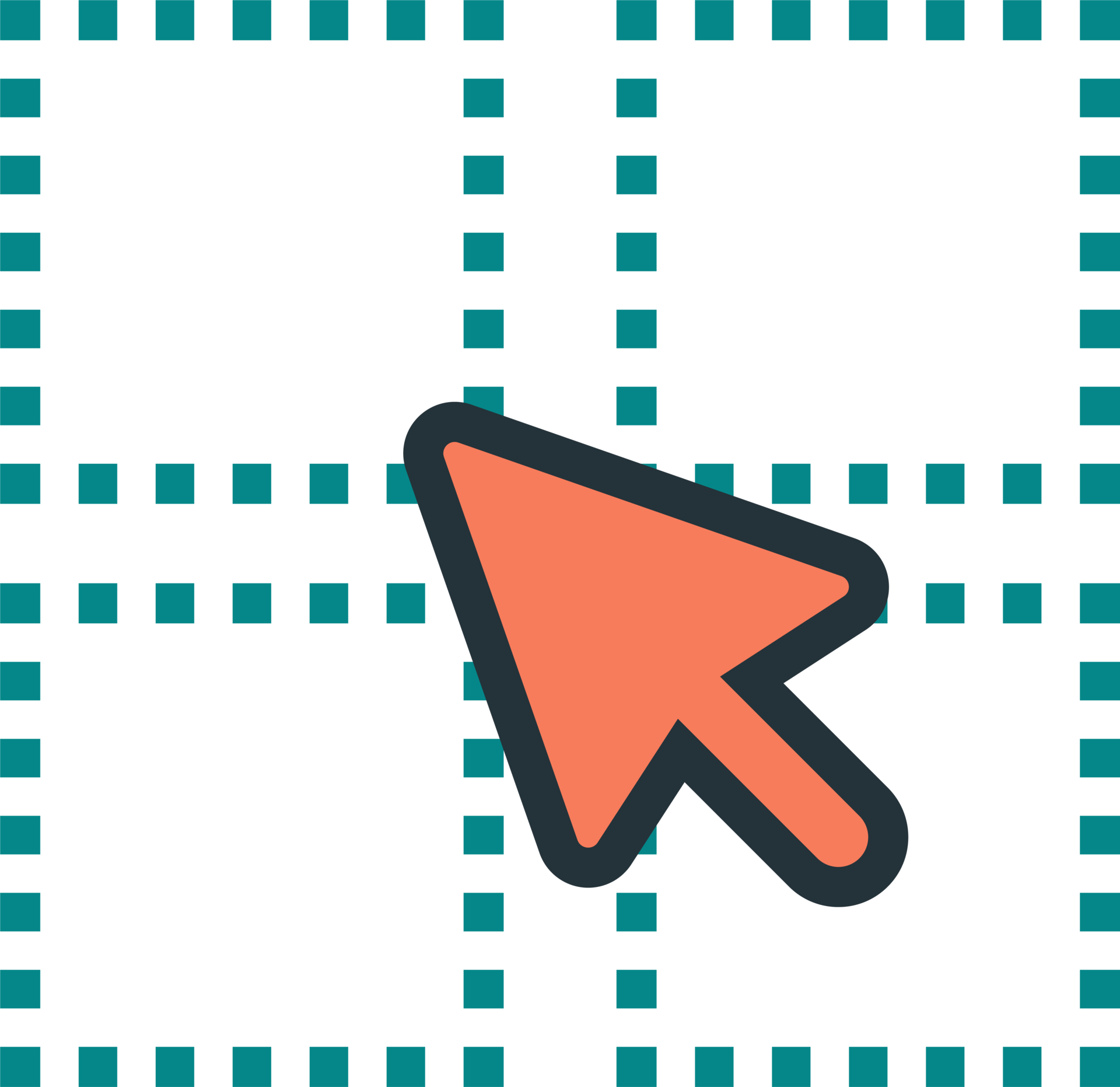 cursor and square illustration in minimal style 13395038 PNG