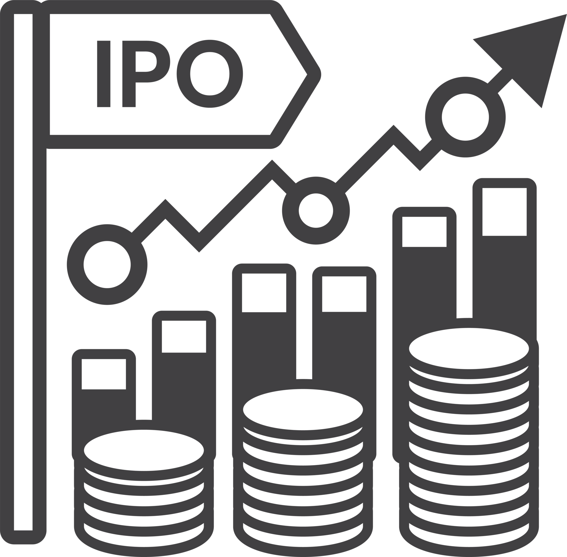 Stocks And Graphs Illustration In Minimal Style 13395060 Png