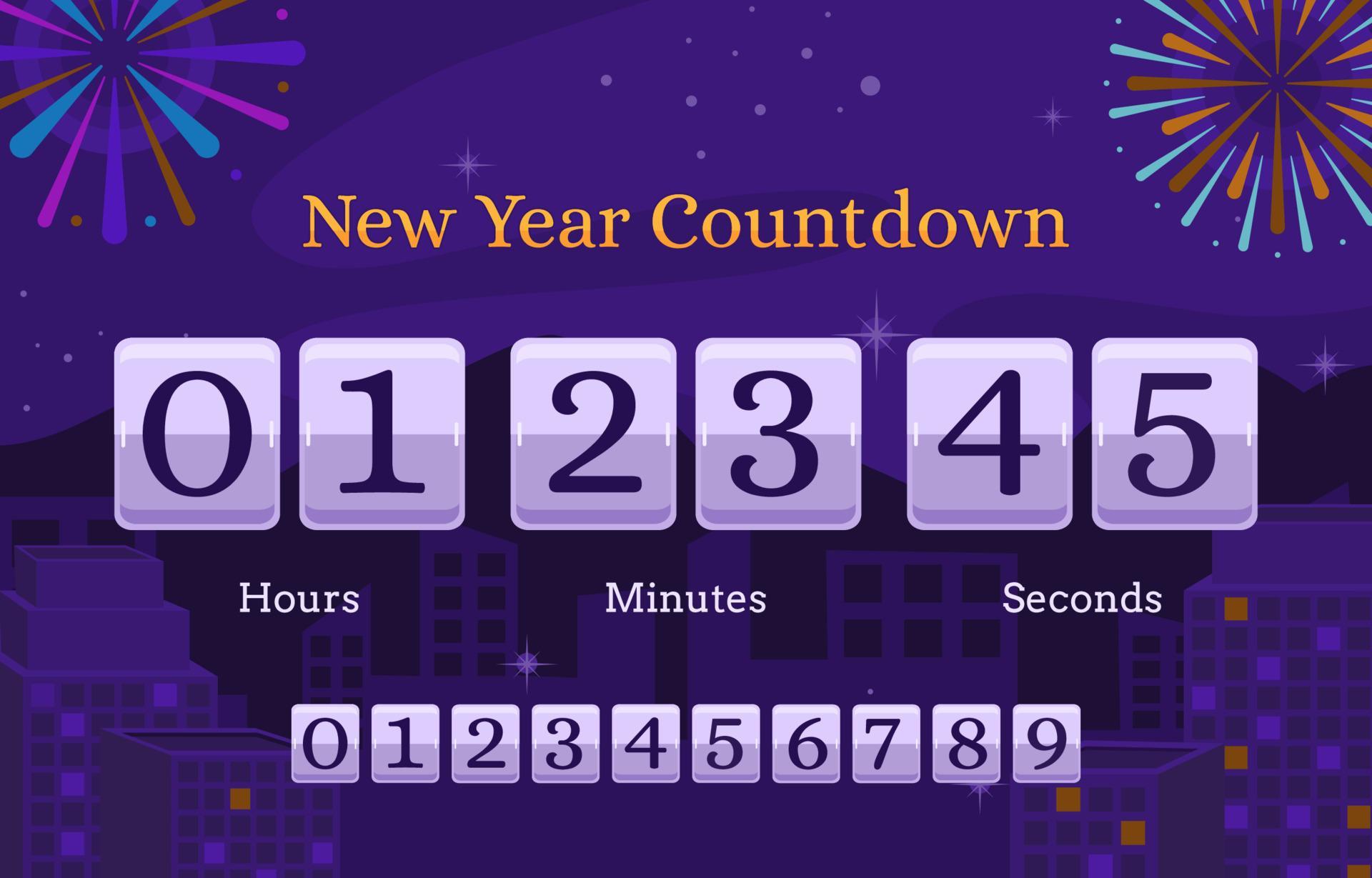 New Year Countdown Clock Template 13397338 Vector Art at Vecteezy New Year Countdown Clock Template 13397338 Vector Art at Vecteezy