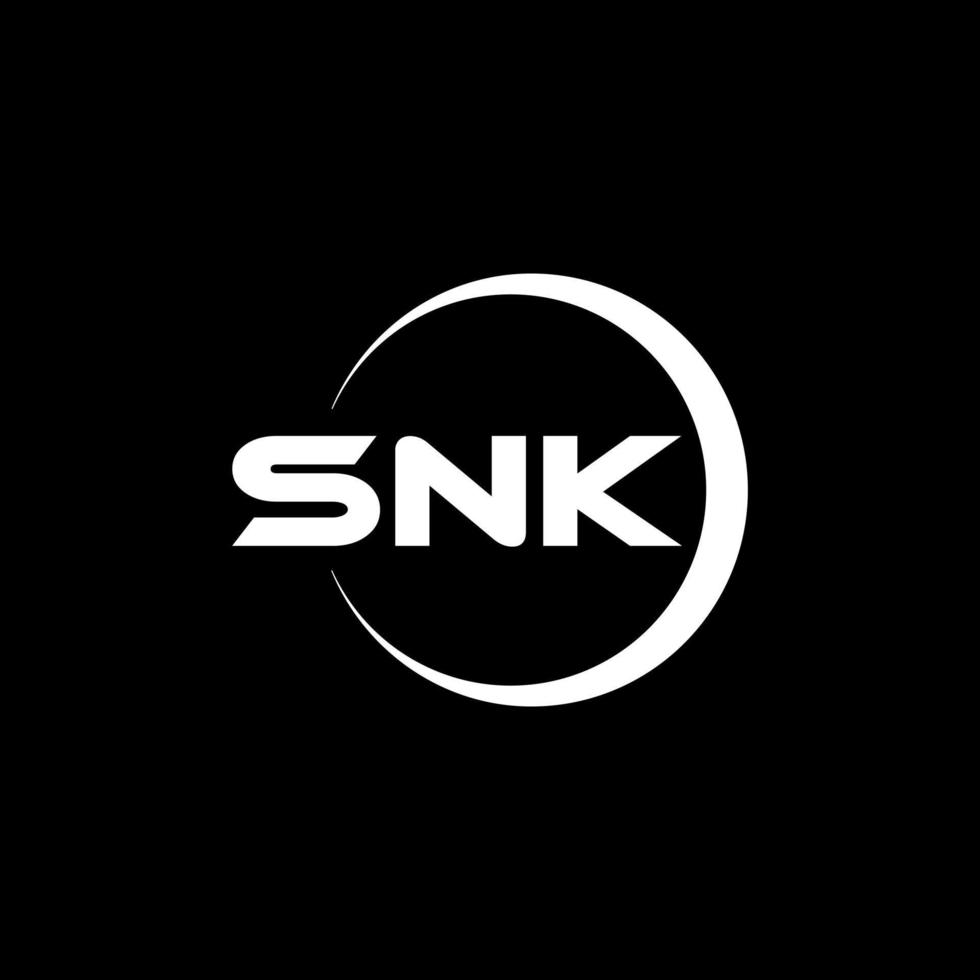 SNK letter logo design in illustrator. Vector logo, calligraphy designs for logo, Poster ...