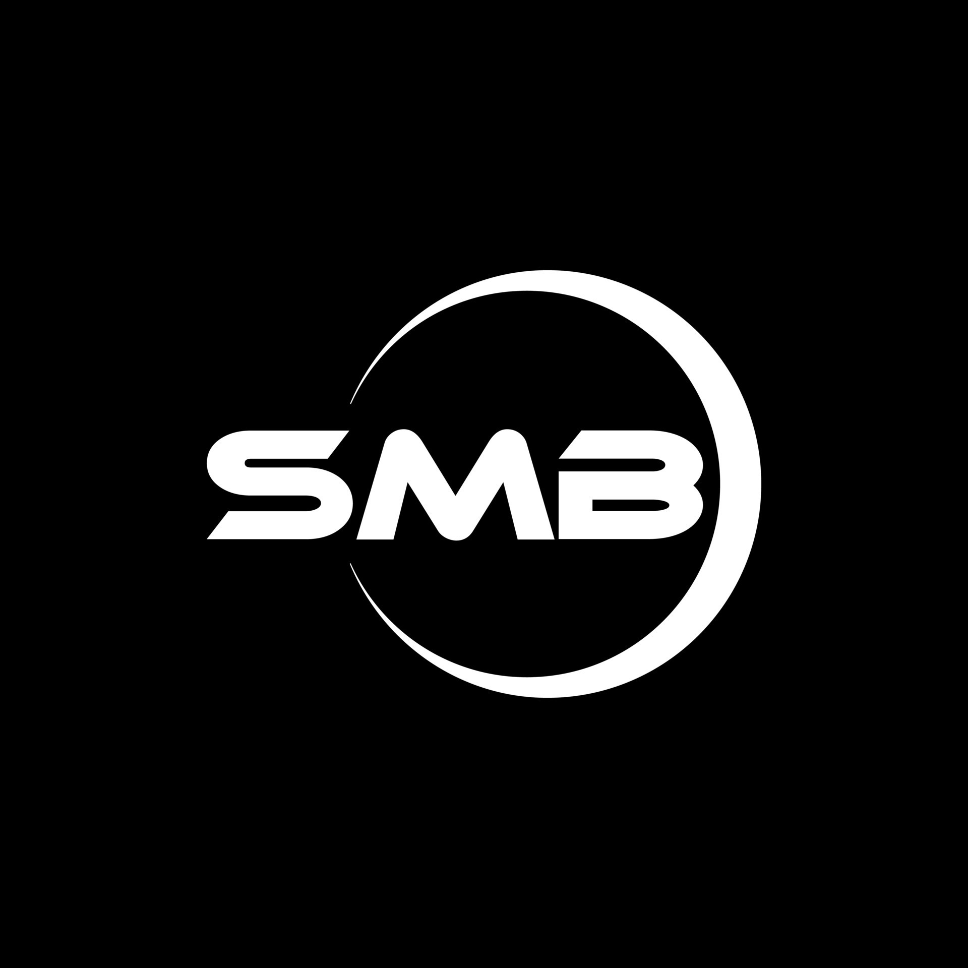 SMB letter logo design in illustrator. Vector logo, calligraphy designs ...