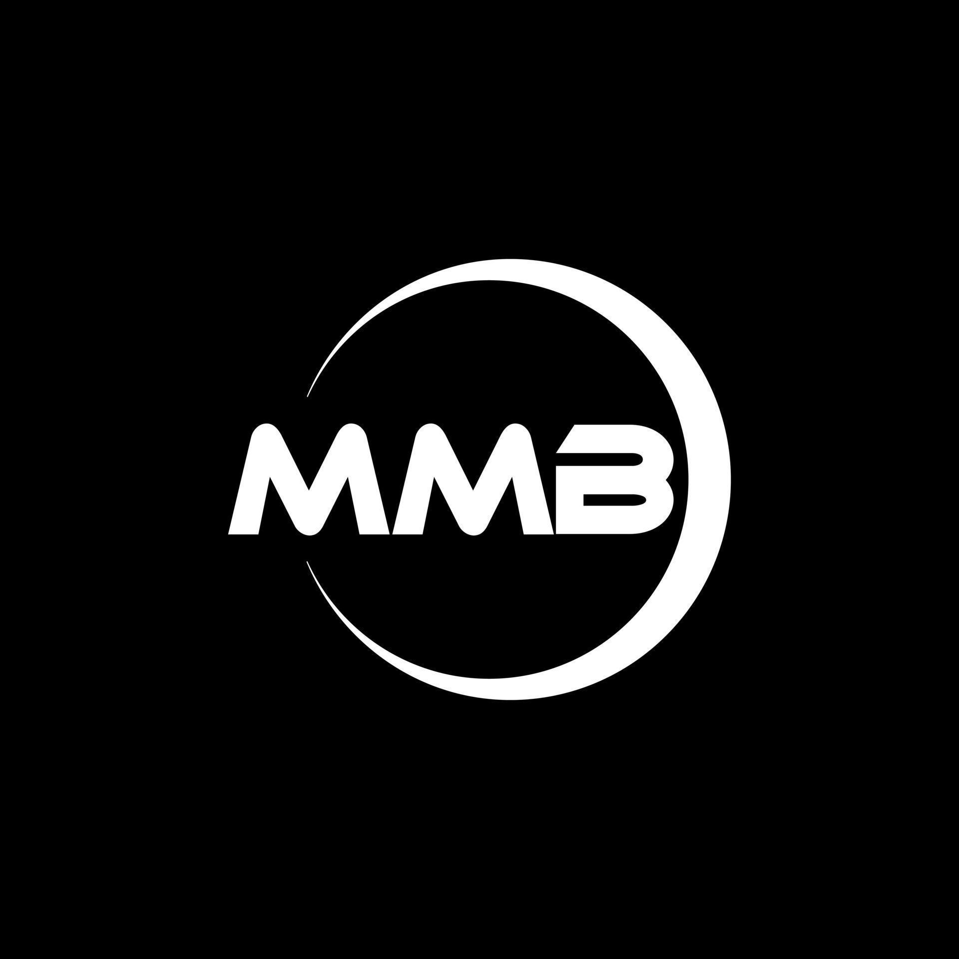 MMB letter logo design in illustration. Vector logo, calligraphy designs for logo, Poster ...