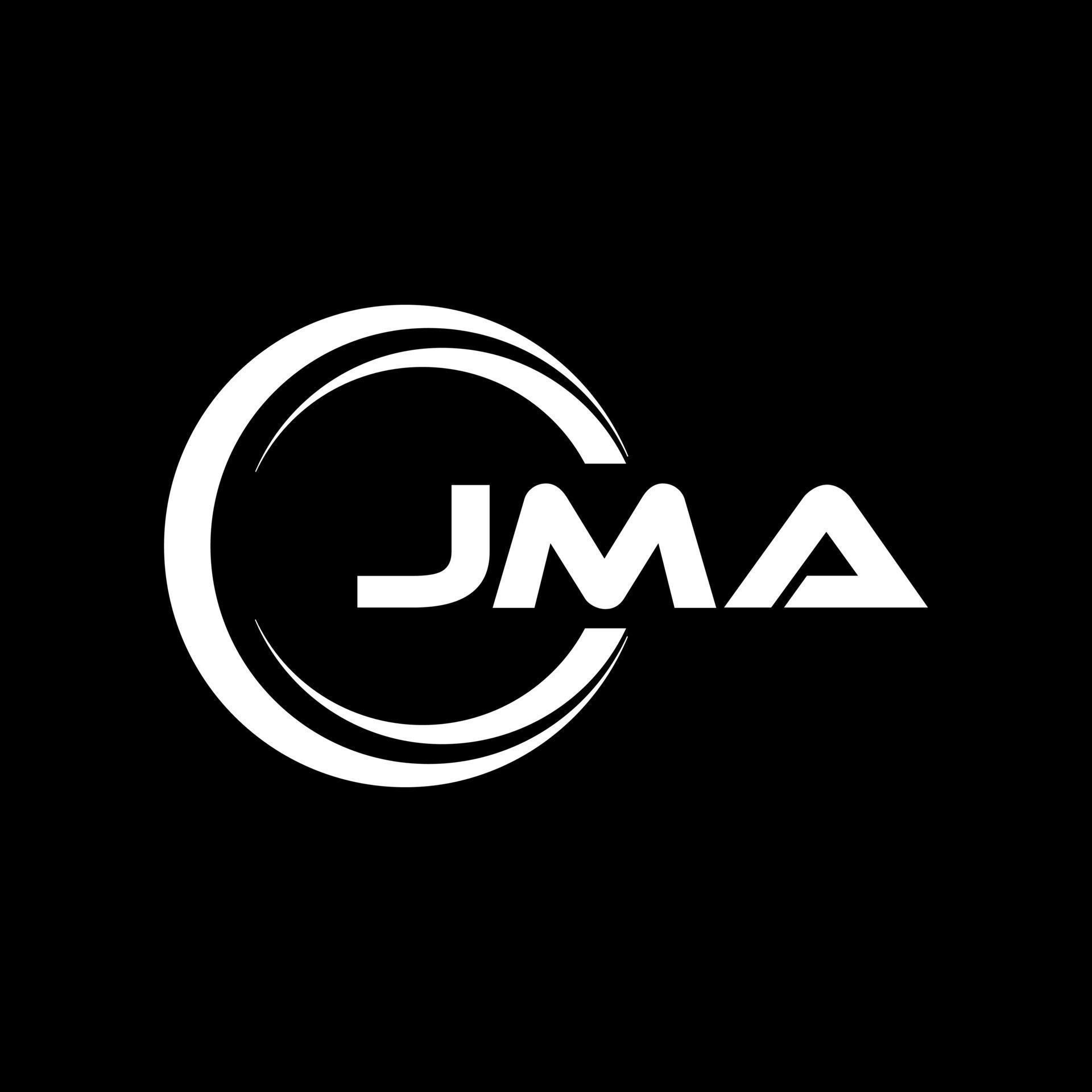 diseño del logotipo de la letra jma en la ilustración. logotipo vectorial, diseños de caligrafía ...