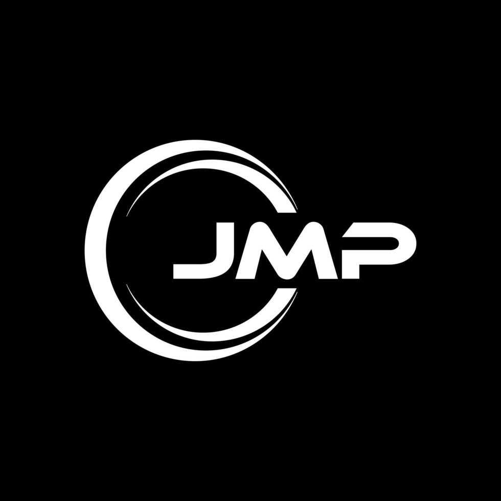 JMP letter logo design in illustration. Vector logo, calligraphy designs for logo, Poster ...