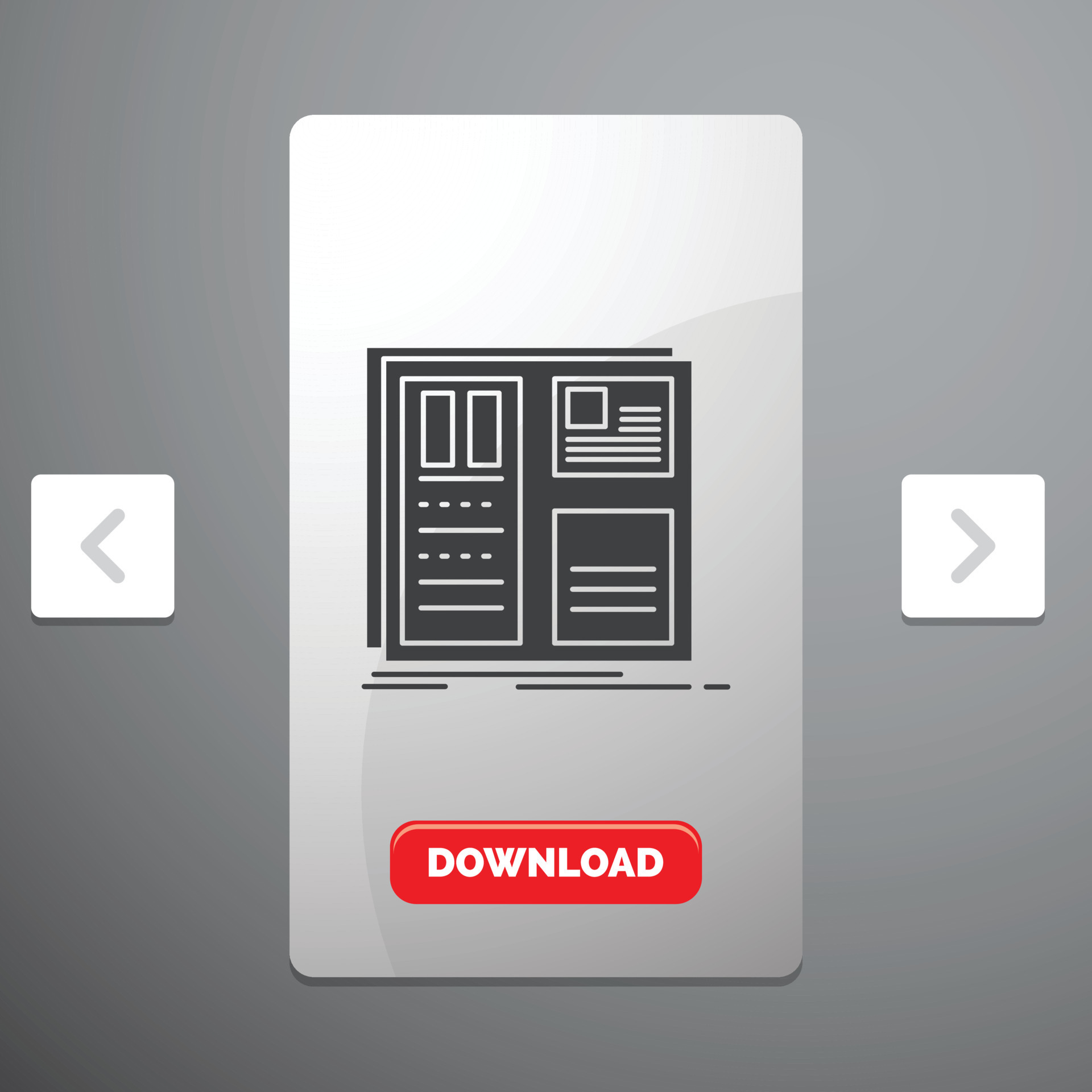 Design Grid Interface Layout Ui Glyph Icon 13398504 Vector Art At