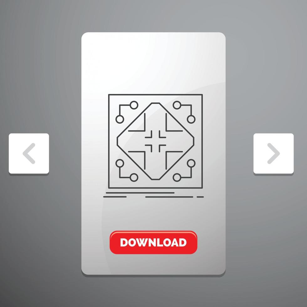 Data. infrastructure. network. matrix. grid Line Icon 13398540 Vector ...