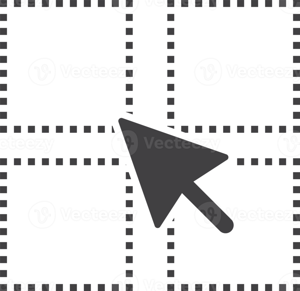 cursor and square illustration in minimal style 13399546 PNG