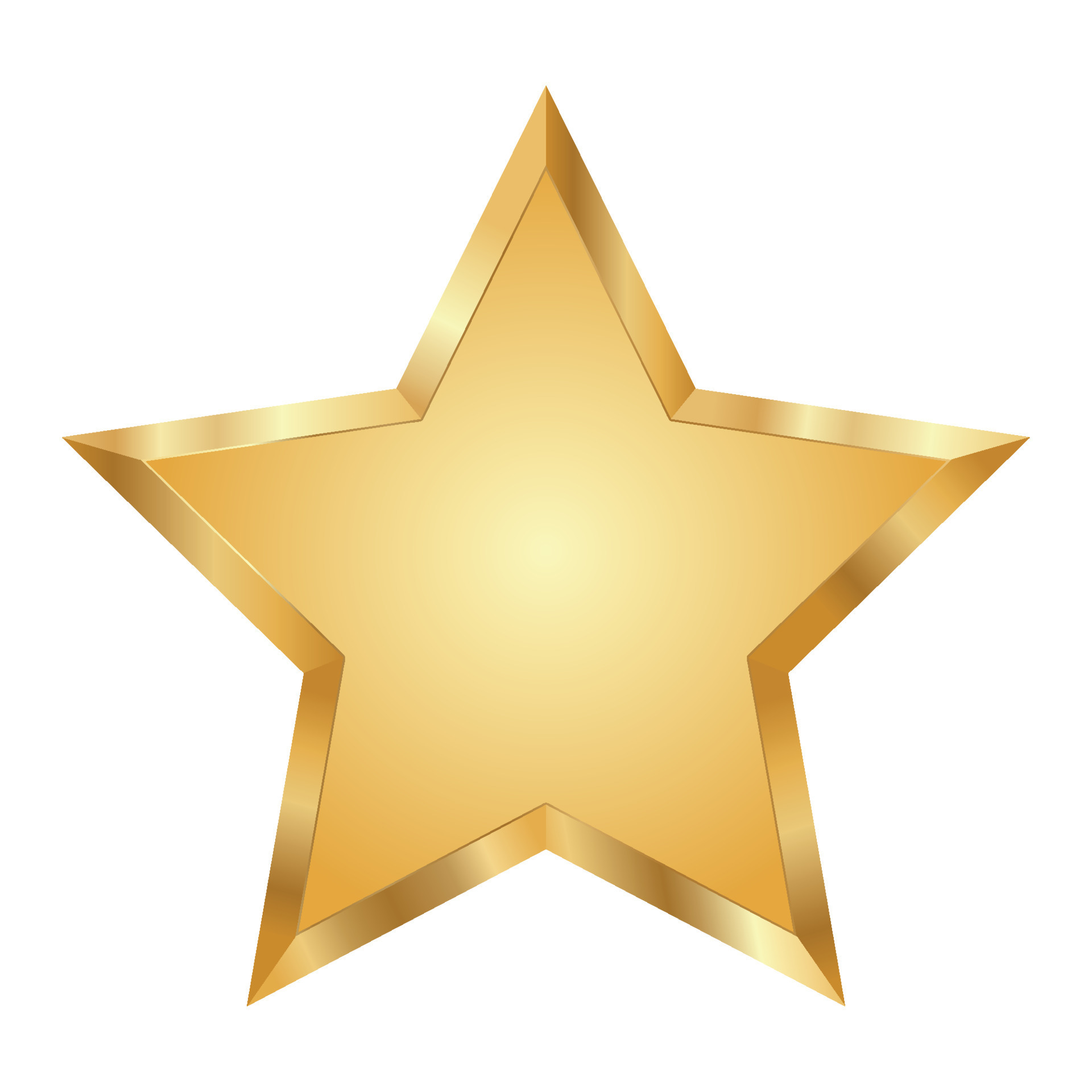 Gold star realistic 13403200 Vector Art at Vecteezy