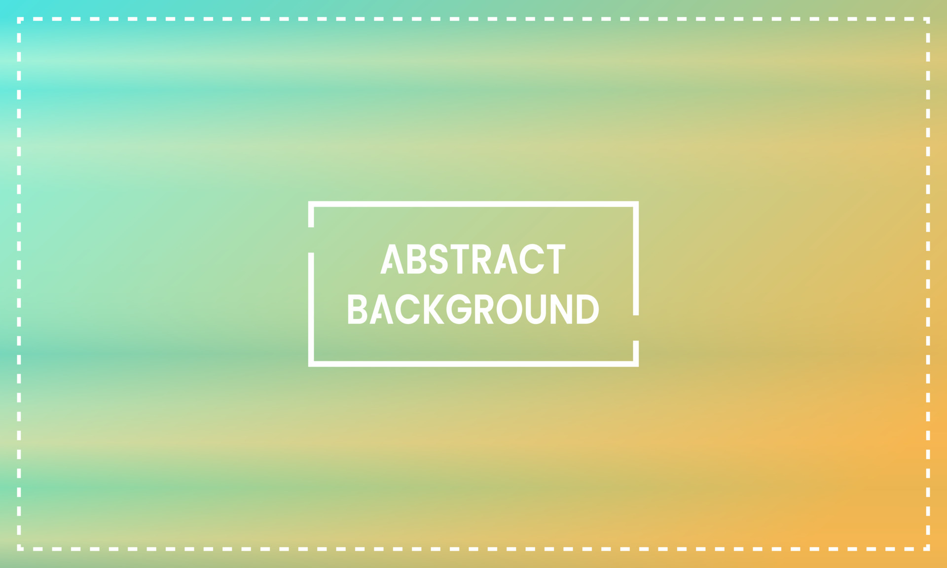 Pastel Blue And Orange Horizontal Gradient Abstract Background With Frame Shiny Simple Blur