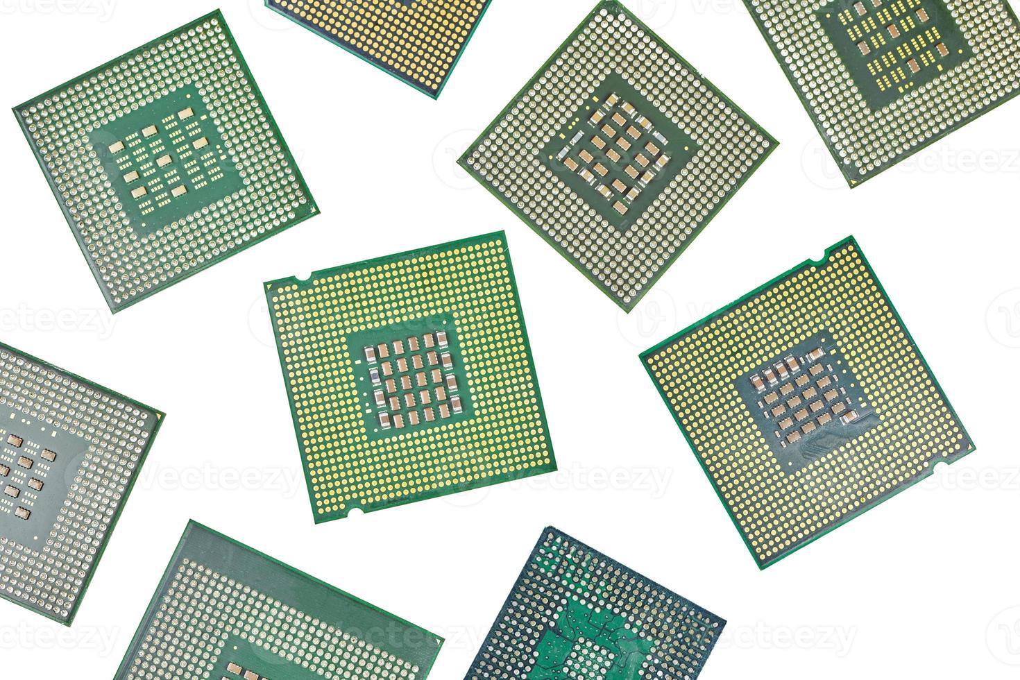 Bunch of CPU, central processor units, isolated background 13406719 Stock Photo at Vecteezy