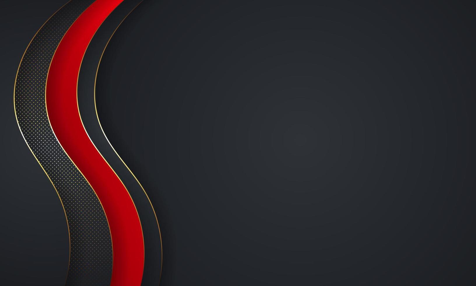 Abstract red gold black wave luxury background template design. -vector ... Abstract red gold black wave luxury background template design. -vector ...