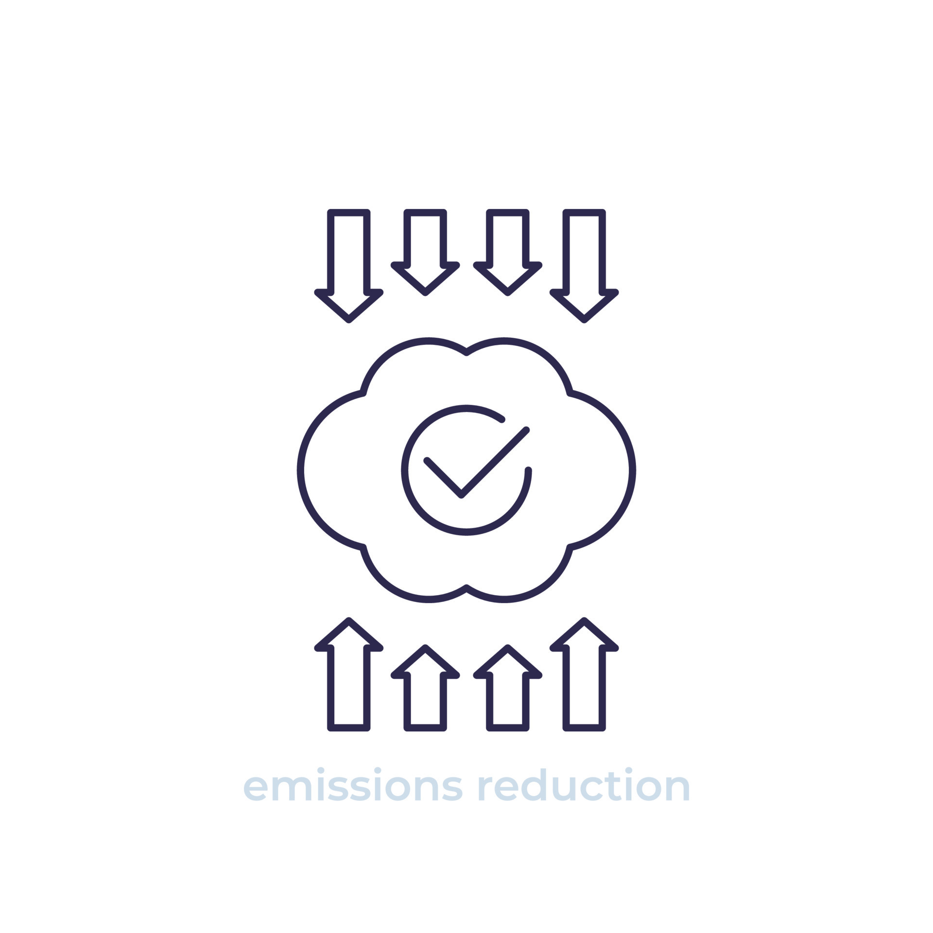 emissions reduction line icon on white 13410167 Vector Art at Vecteezy emissions reduction line icon on white 13410167 Vector Art at Vecteezy