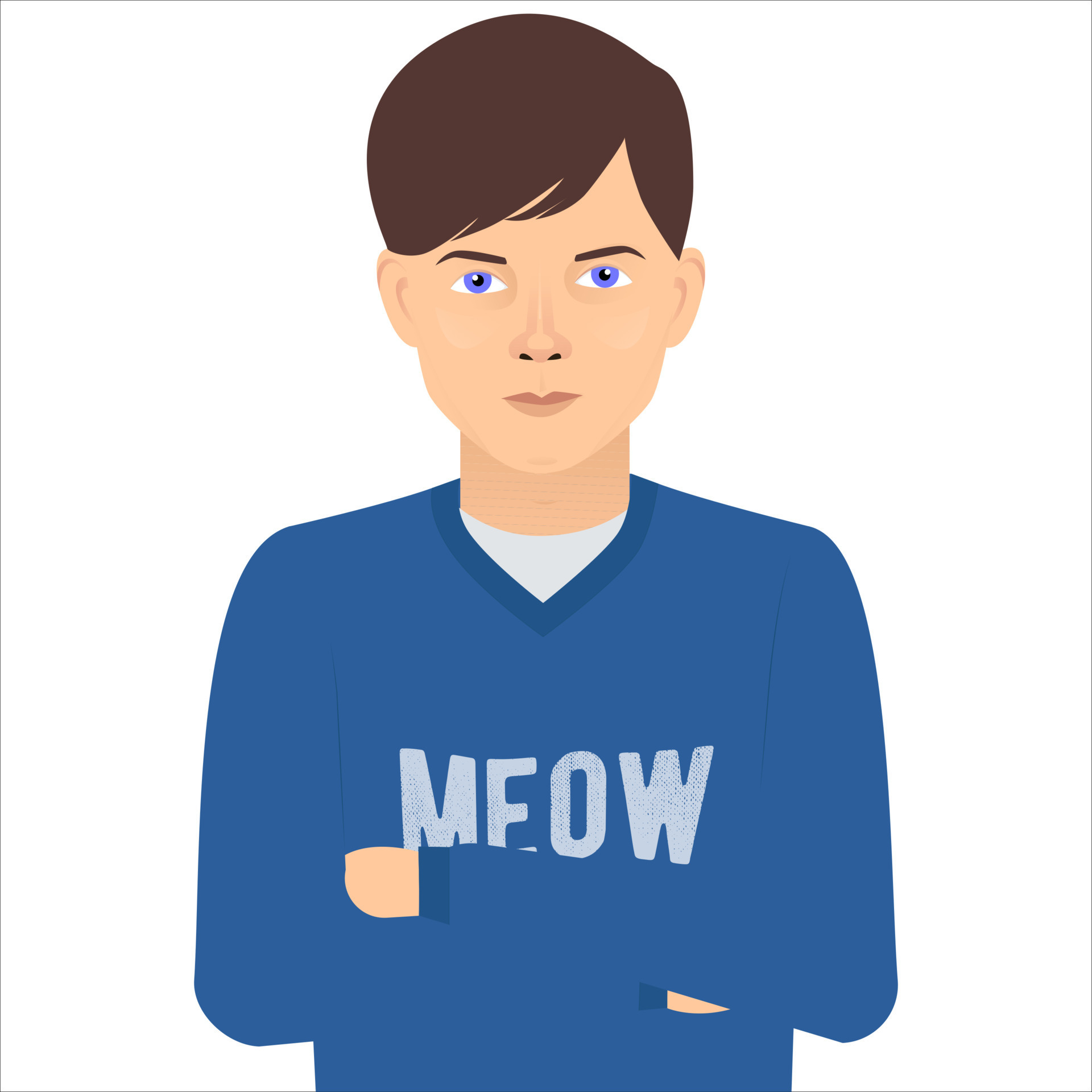 Self-confident teenager boy 13410195 Vector Art at Vecteezy Self-confident teenager boy 13410195 Vector Art at Vecteezy