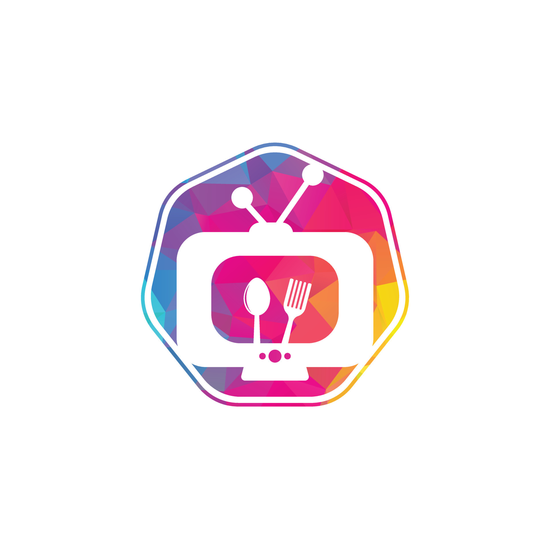 Food Channel Logo Template Design Vector Cook Channel TV Logo Design food-channel-logo-template-design-vector-cook-channel-tv-logo-design