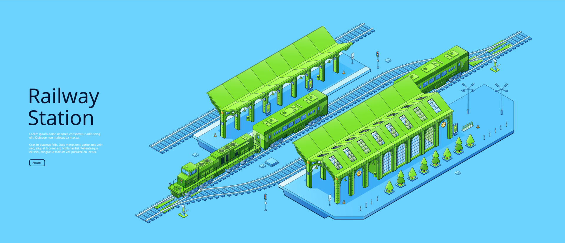 Railway station poster with isometric train 13416846 Vector Art at Vecteezy Railway station poster with isometric train 13416846 Vector Art at Vecteezy