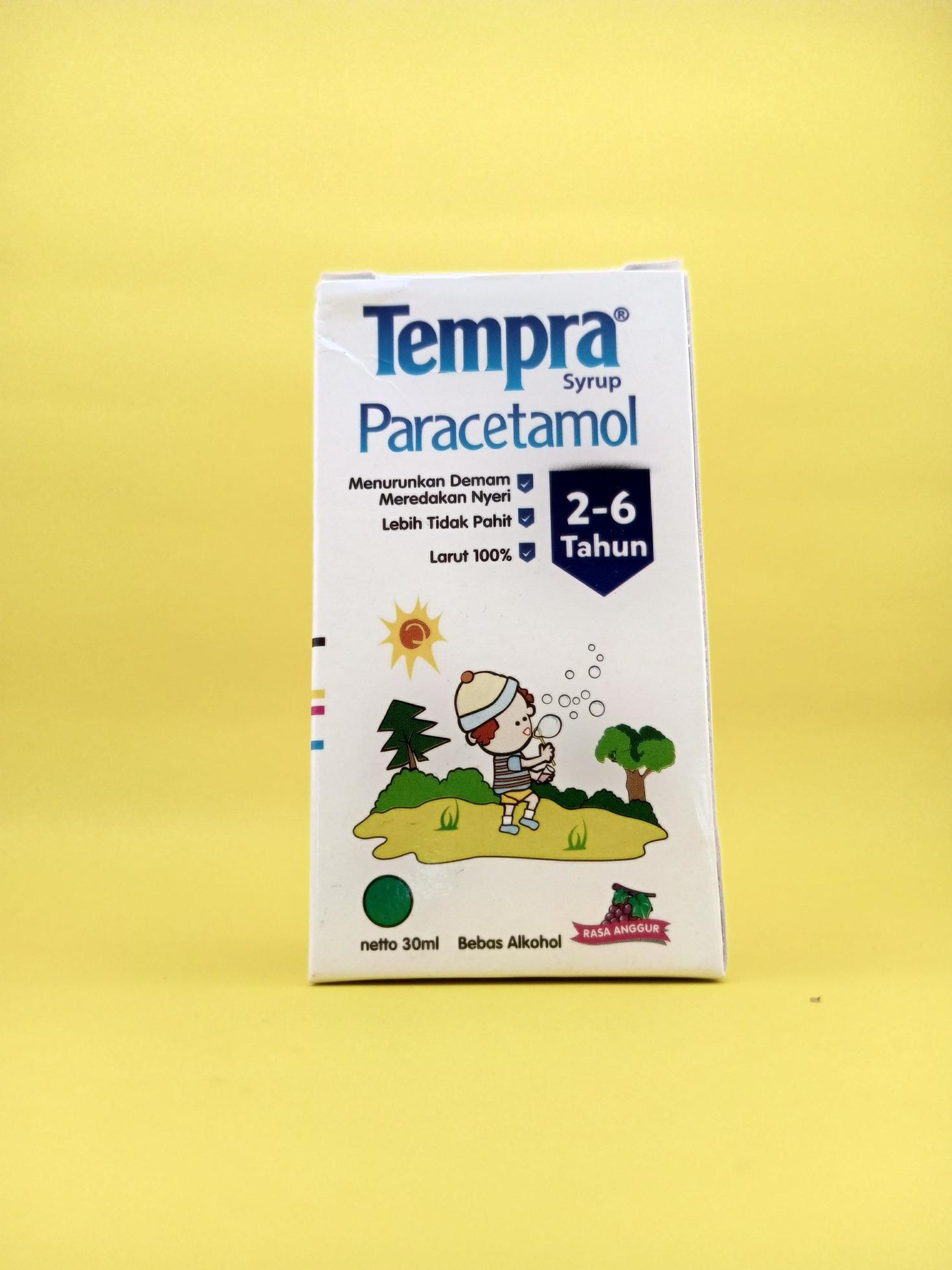 Malang, Indonesia - October 22, 2022 - Paracetamol syrup with brand tempra. Syrup bottles and ...