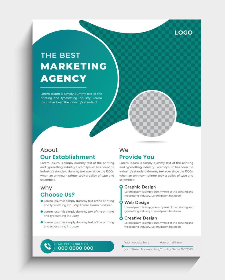 Creative Corporate Business Flyer Brochure Template Design 13418425