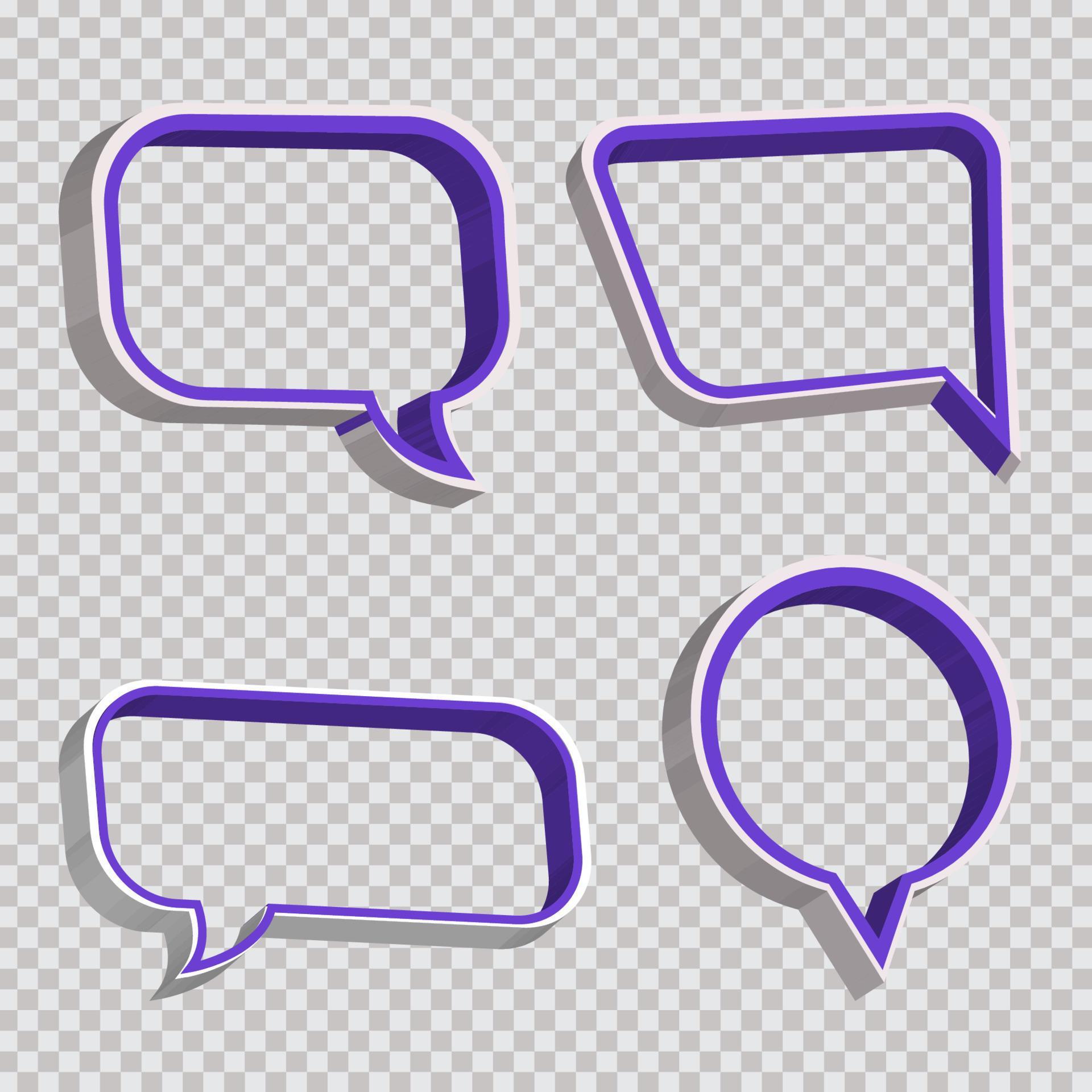 3d speech bubble dialogue box 3d text box, chatting box or live ...