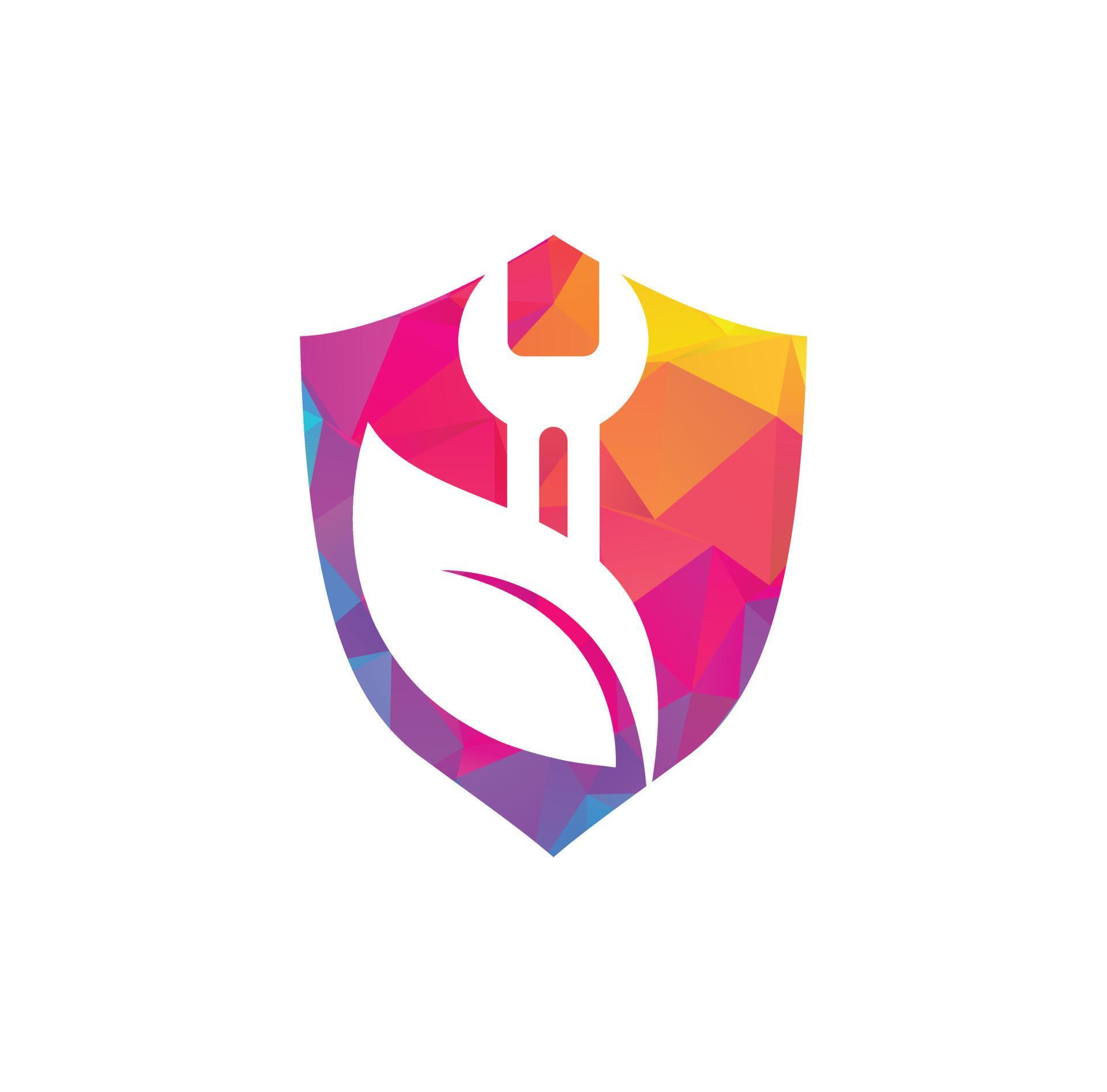 Wrench leaf vector logo design template. Repair service leaf nature logo design. 13421445 Vector ...