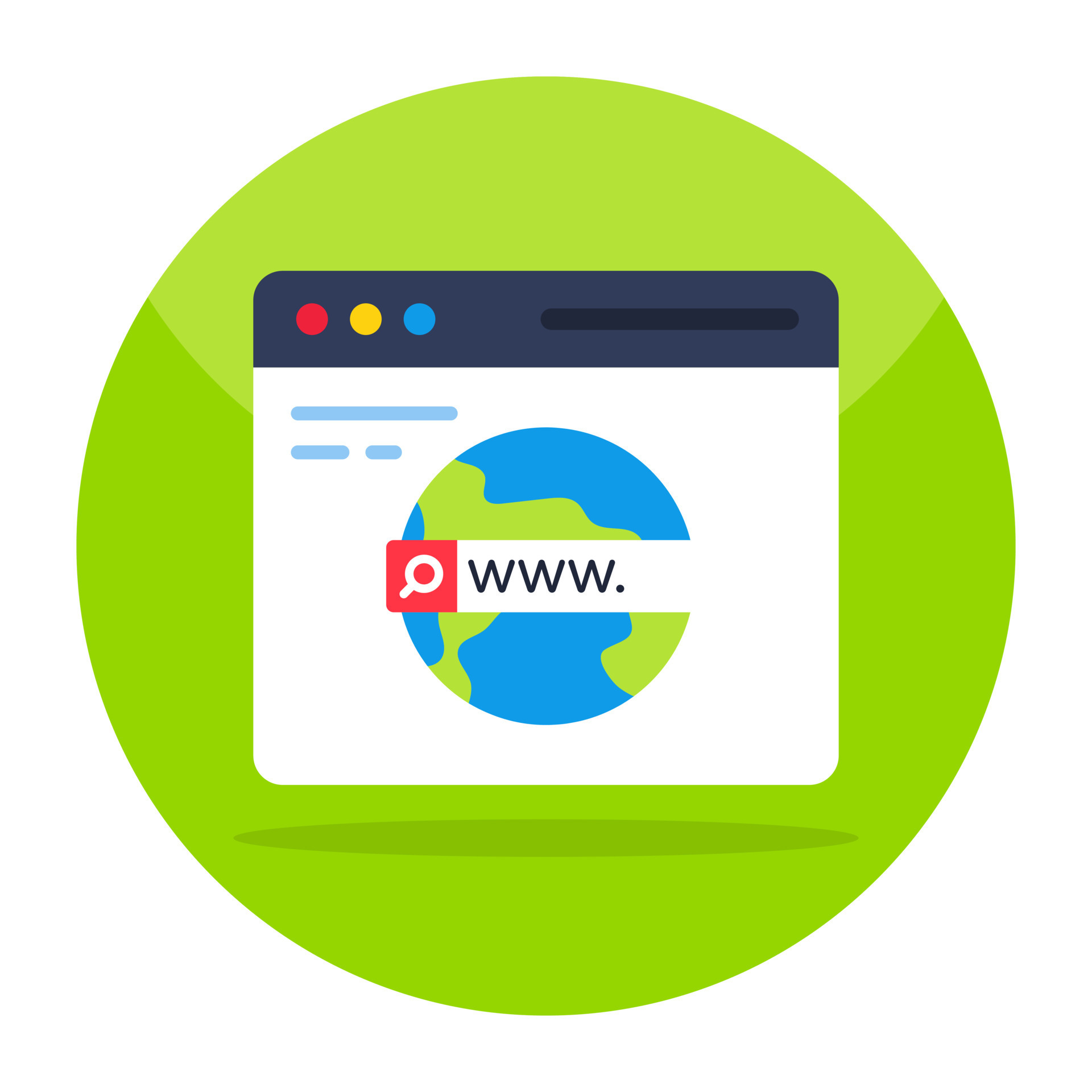 Trendy vector design of web browser 13430479 Vector Art at Vecteezy