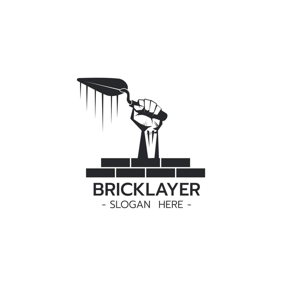 Bricklayer logo template vector illustration 13431981 Vector Art at ... Bricklayer logo template vector illustration 13431981 Vector Art at ...