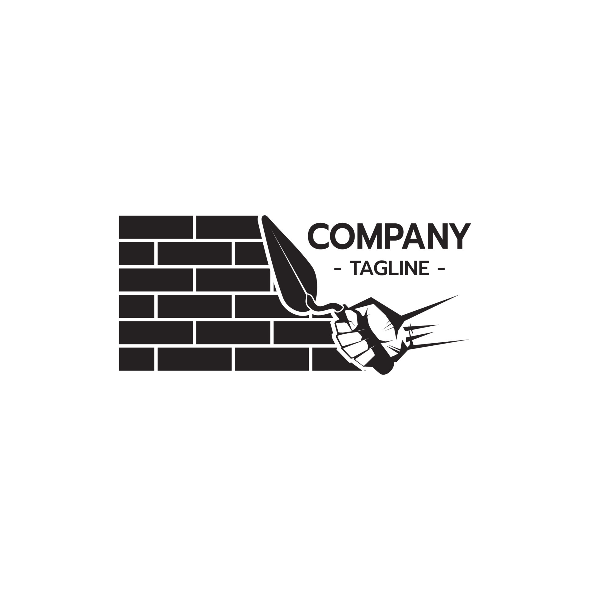 Bricklayer logo template vector illustration 13435725 Vector Art at ... Bricklayer logo template vector illustration 13435725 Vector Art at ...