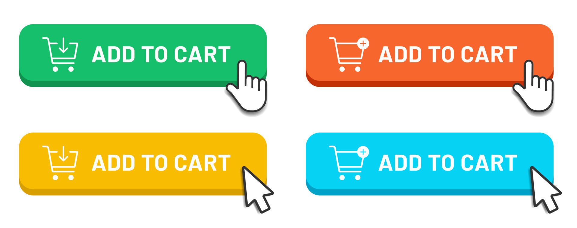 Hand Clicking 3d Add Button Add Icon Add To Cart Icon Shopping Cart
