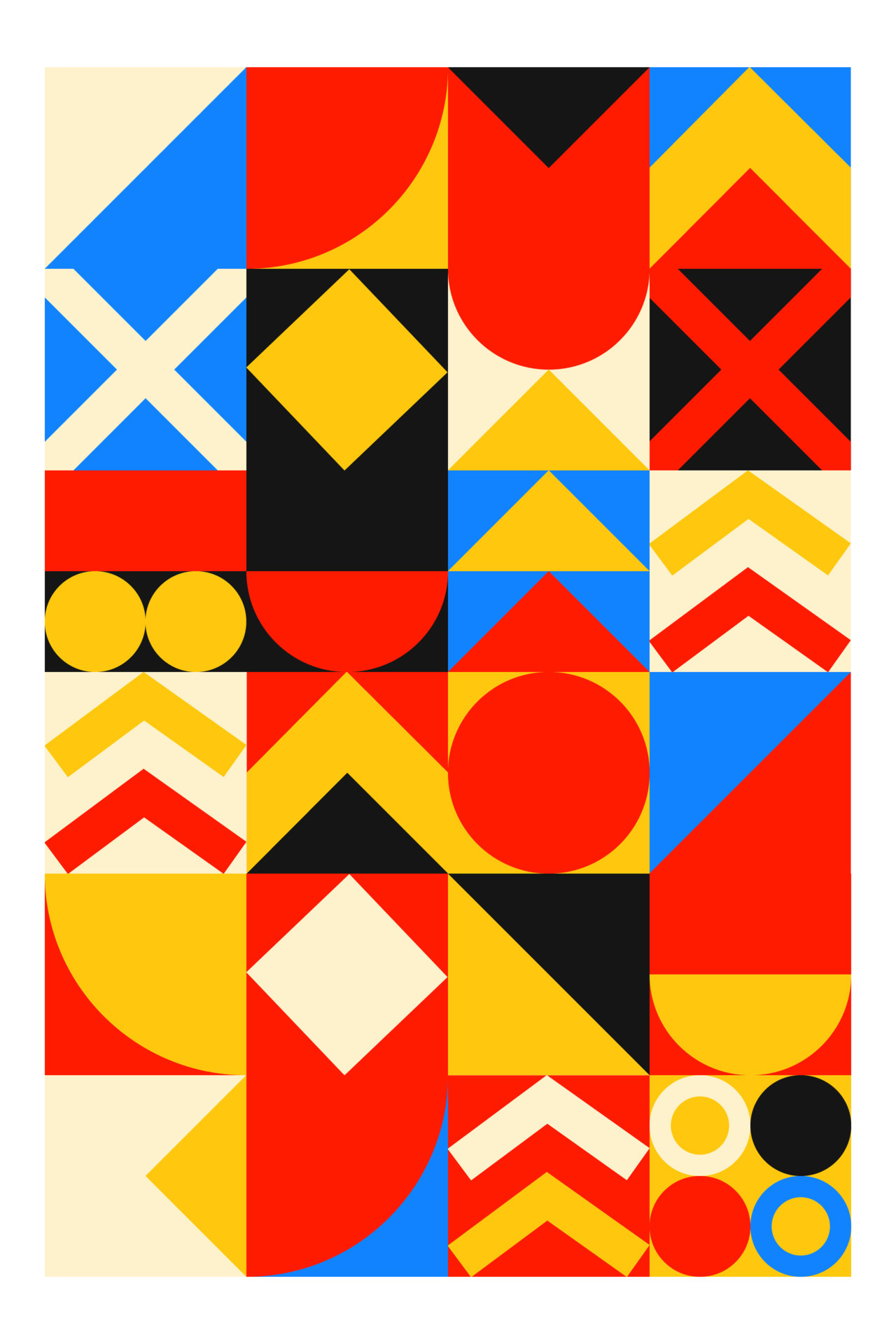 Abstract Geometric Pattern Design With Simple Geometric Shapes And abstract-geometric-pattern-design-with-simple-geometric-shapes-and